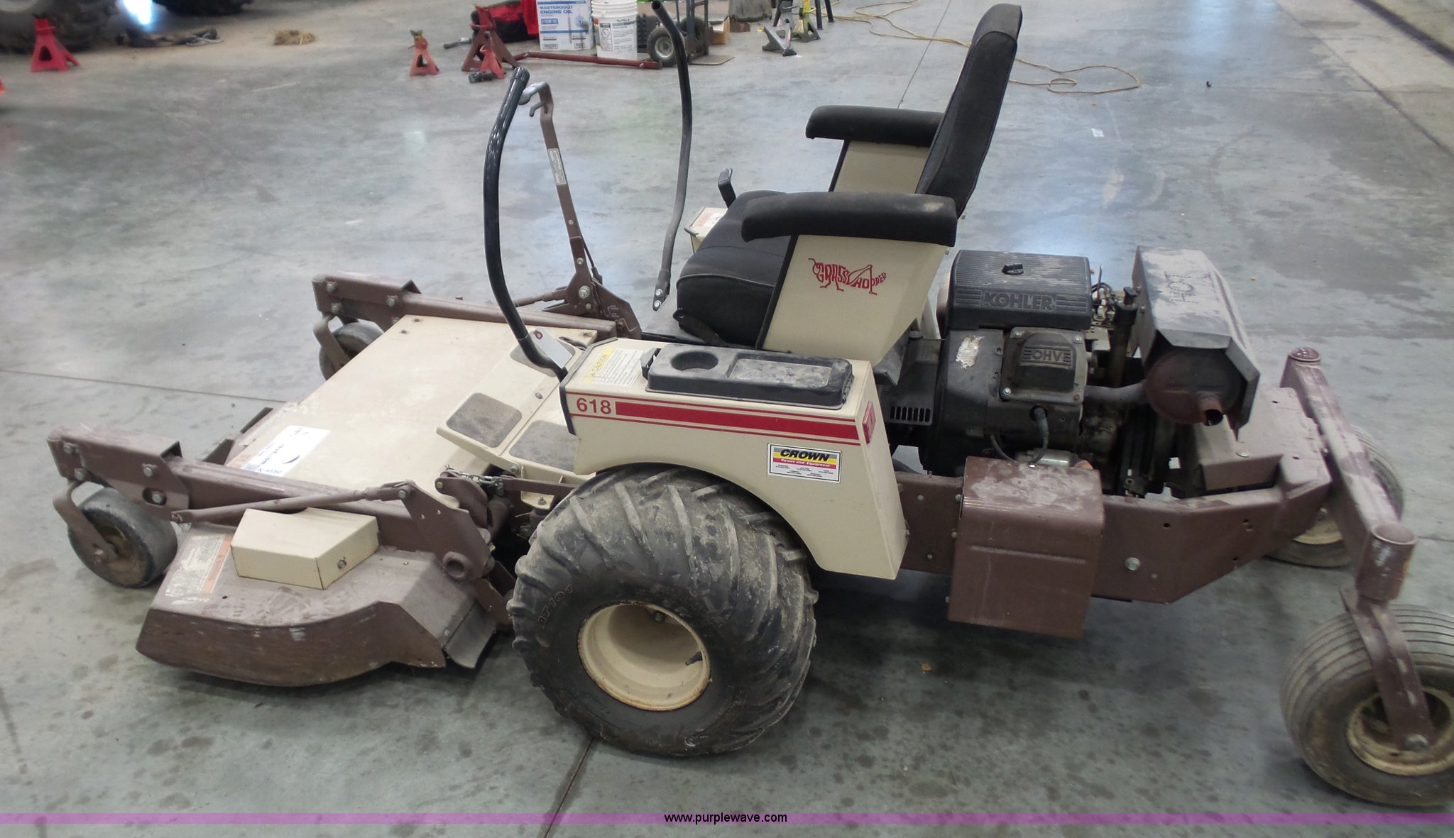 Grasshopper 618 ZTR lawn mower in Wamego, KS | Item K4550 sold | Purple ...