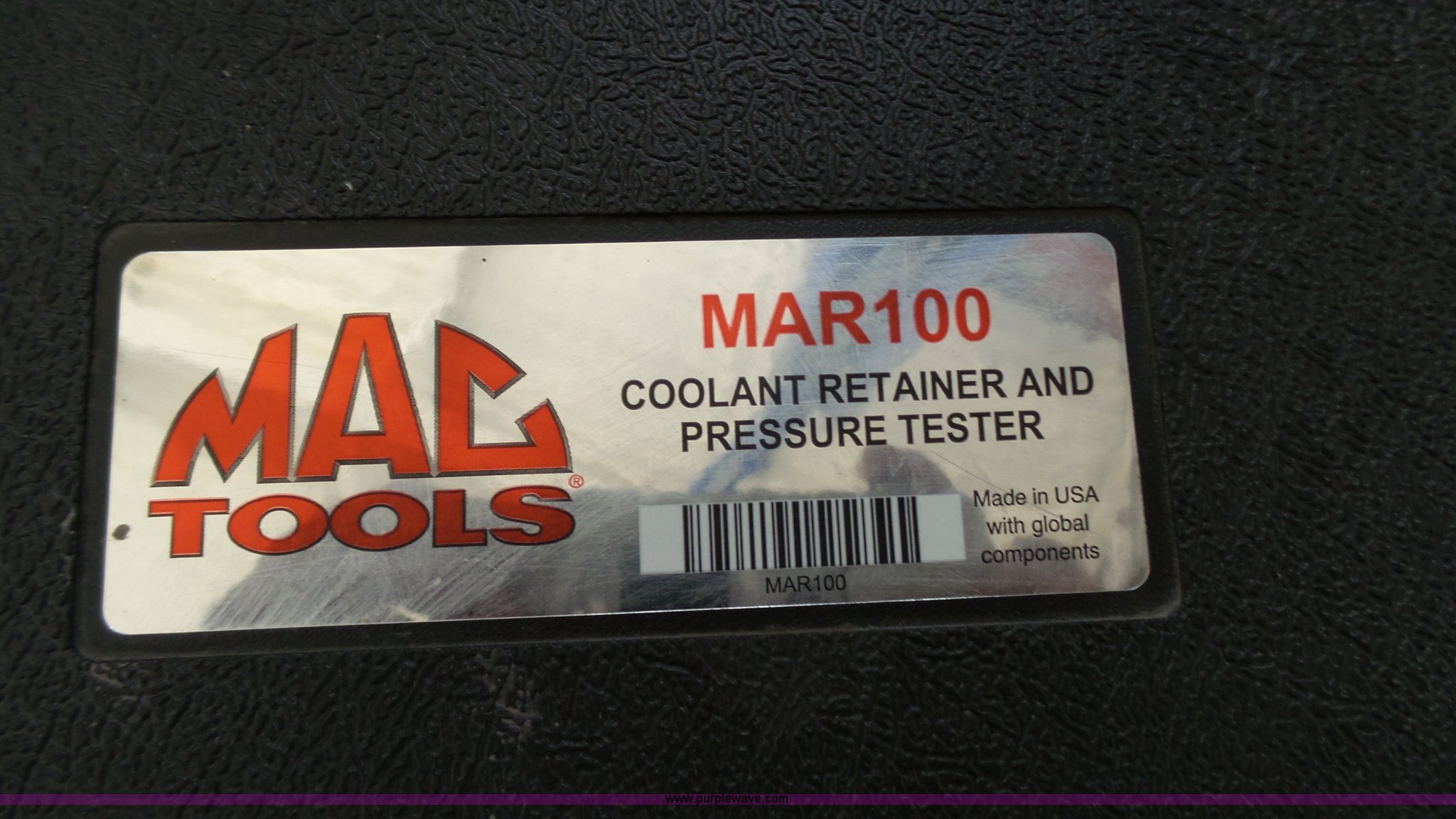 Mac MAR100 coolant retainer and pressure tester in Plainville, KS ...