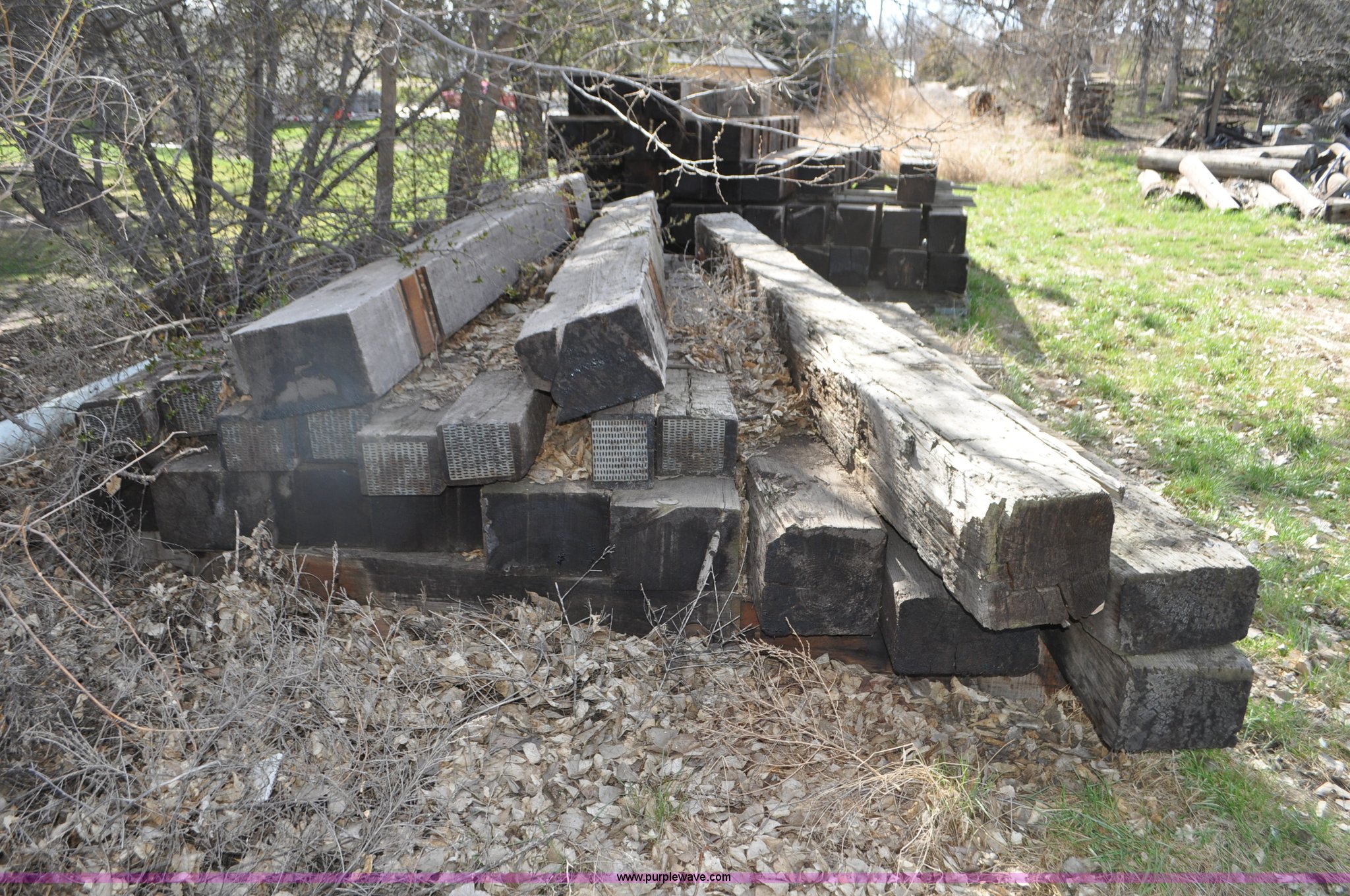 Railroad timbers in Big Springs, NE | Item G7327 sold | Purple Wave