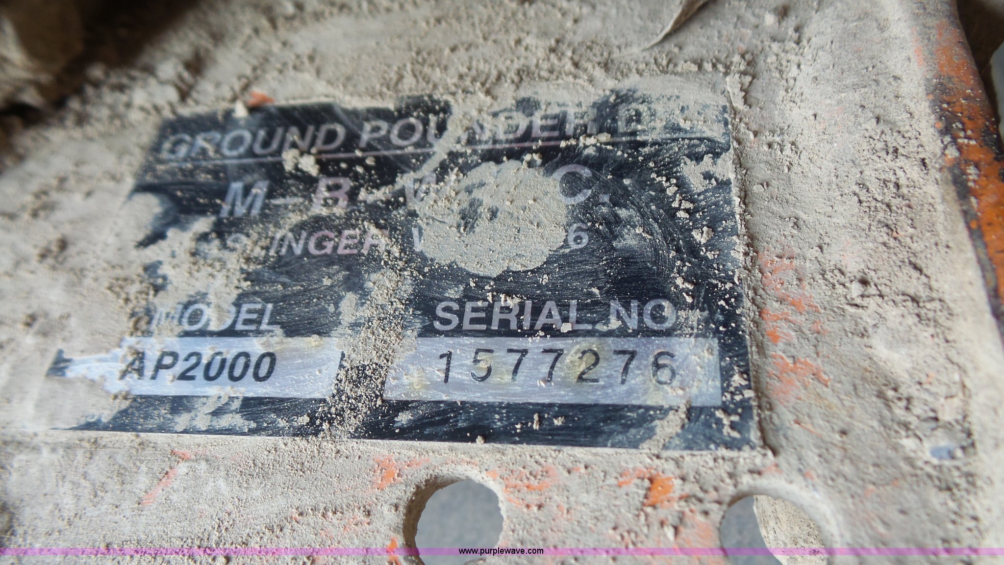 MBW AP2000 vibratory compactor in Lawrence, KS | Item BN9517 sold ...