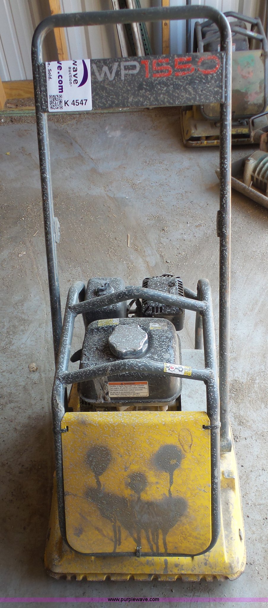 2014 Wacker WP1550 vibratory compactor in Lawrence, KS | Item K4547 ...