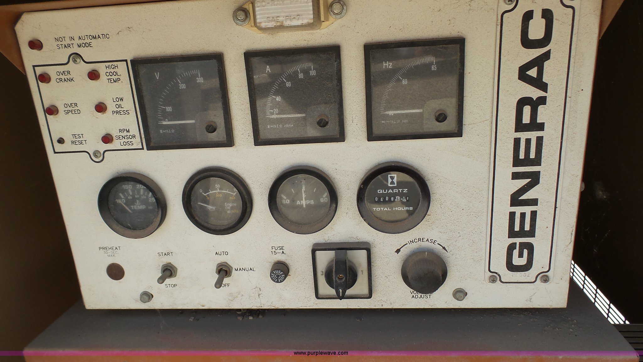 1995 Generac 95A00268-S generator in Topeka, KS | Item K4564 sold ...