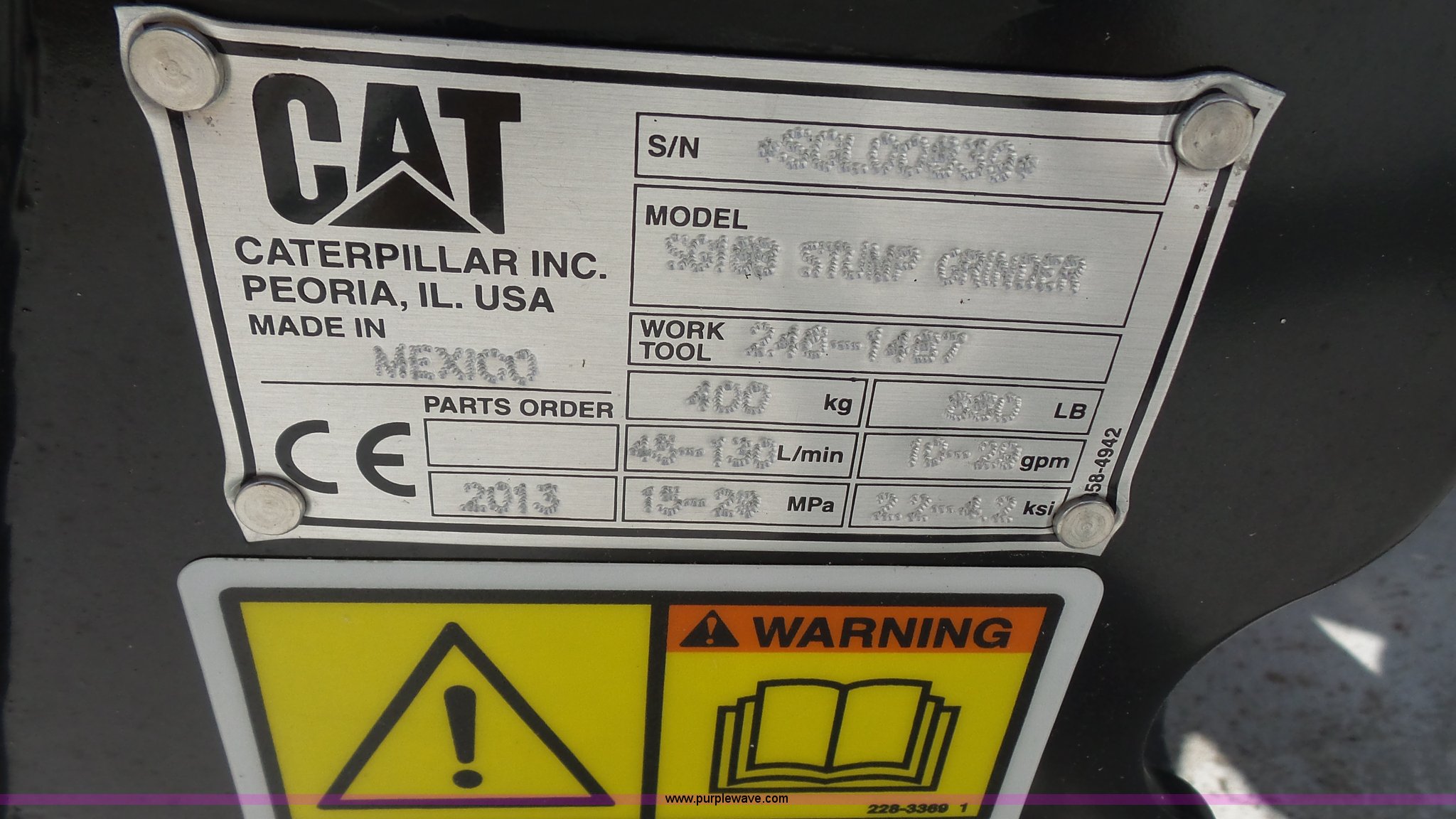 Caterpillar SG18B skid steer stump grinder in Olathe, KS | Item K4596 ...