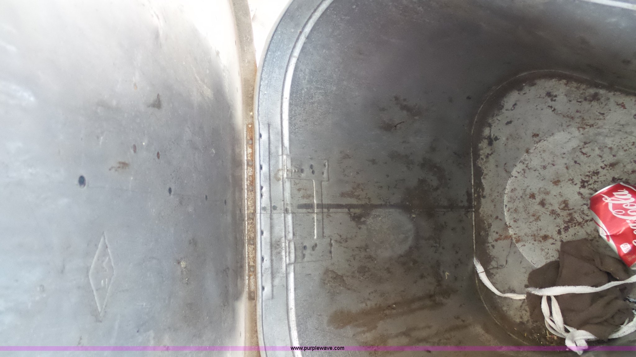 (2) combustible trash cans in Topeka, KS | Item BV9511 sold | Purple Wave