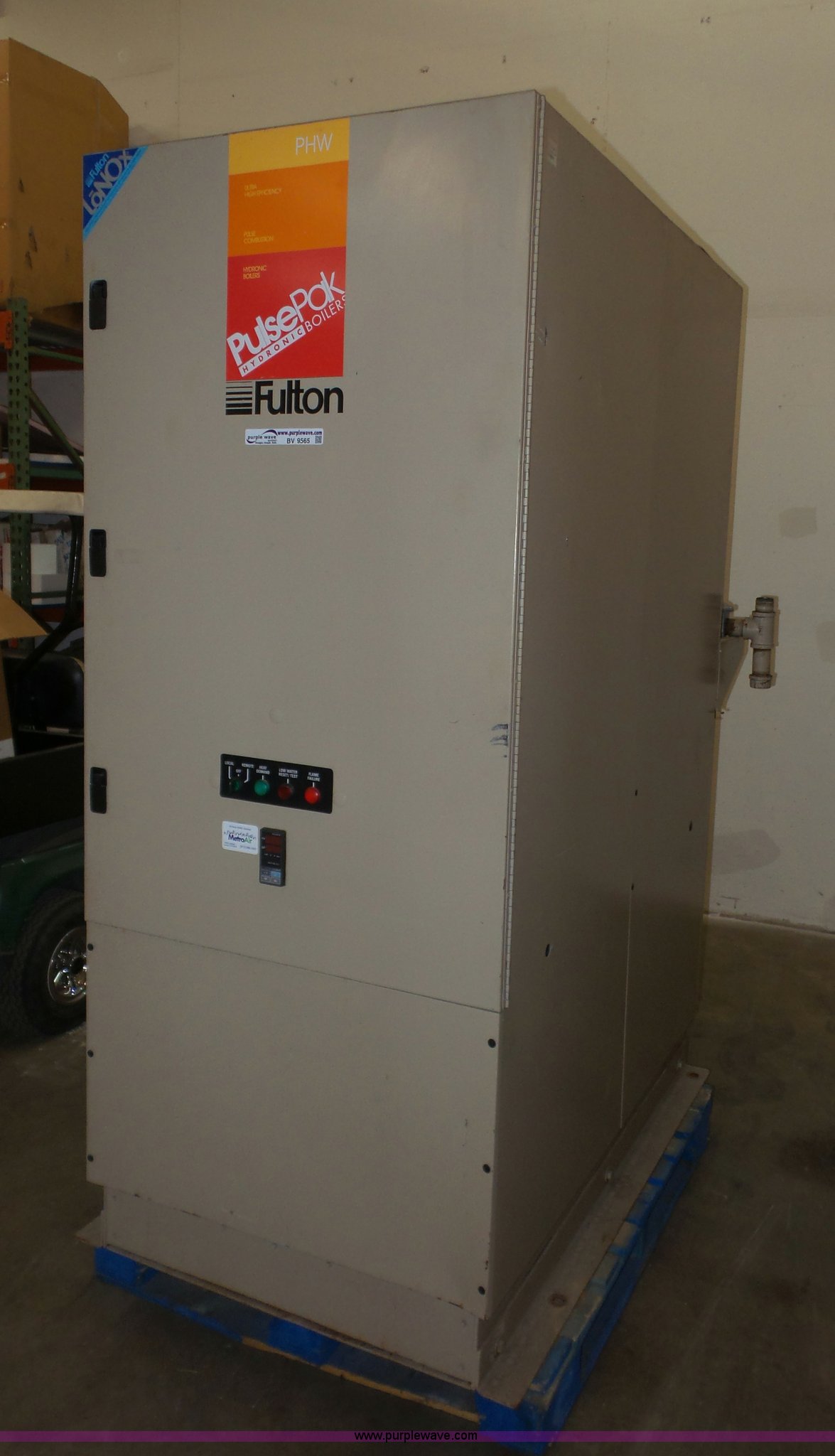 2004 Fulton PHW-2000 pulse combustion hydronic heating boiler in Olathe ...