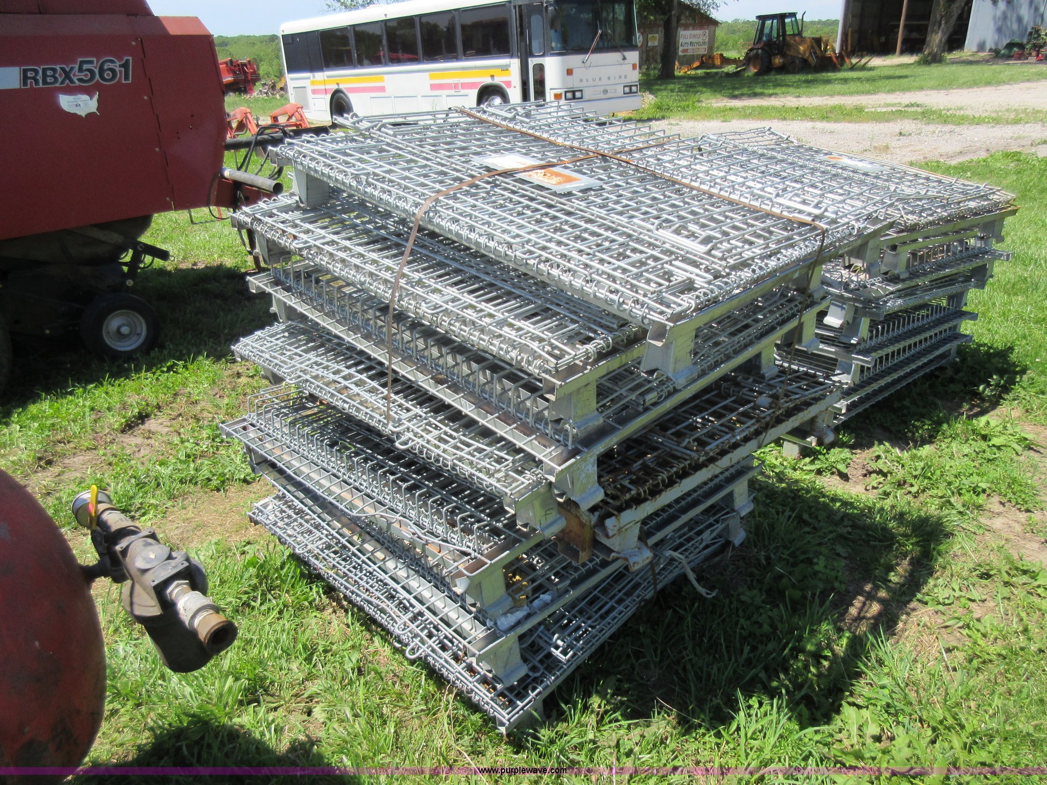 Steel wire crates in Leeton, MO | Item K7848 sold | Purple Wave