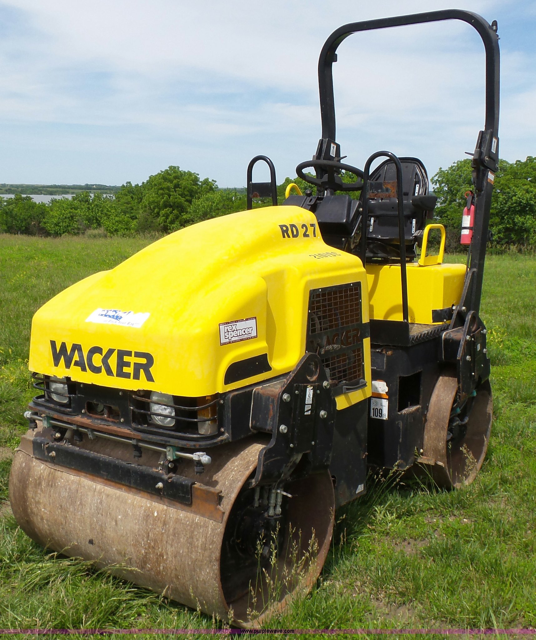 2005 Wacker RD27-120 double drum roller in Lebo, KS | Item BR9331 sold ...
