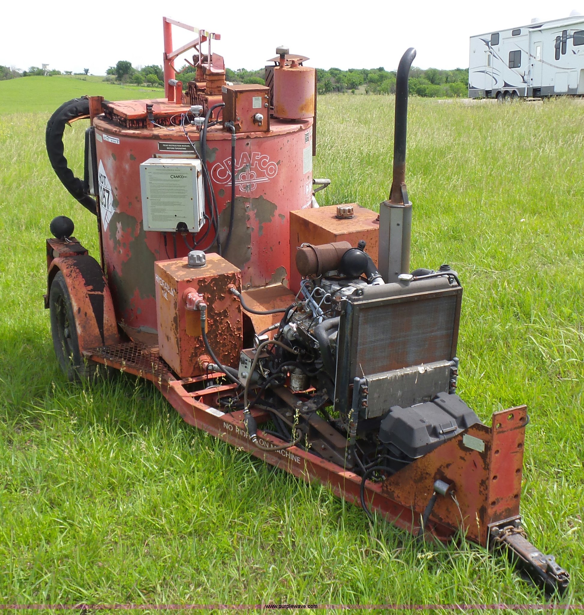 1997 Crafco Super Shot SS125 melter applicator in Lebo, KS | Item ...