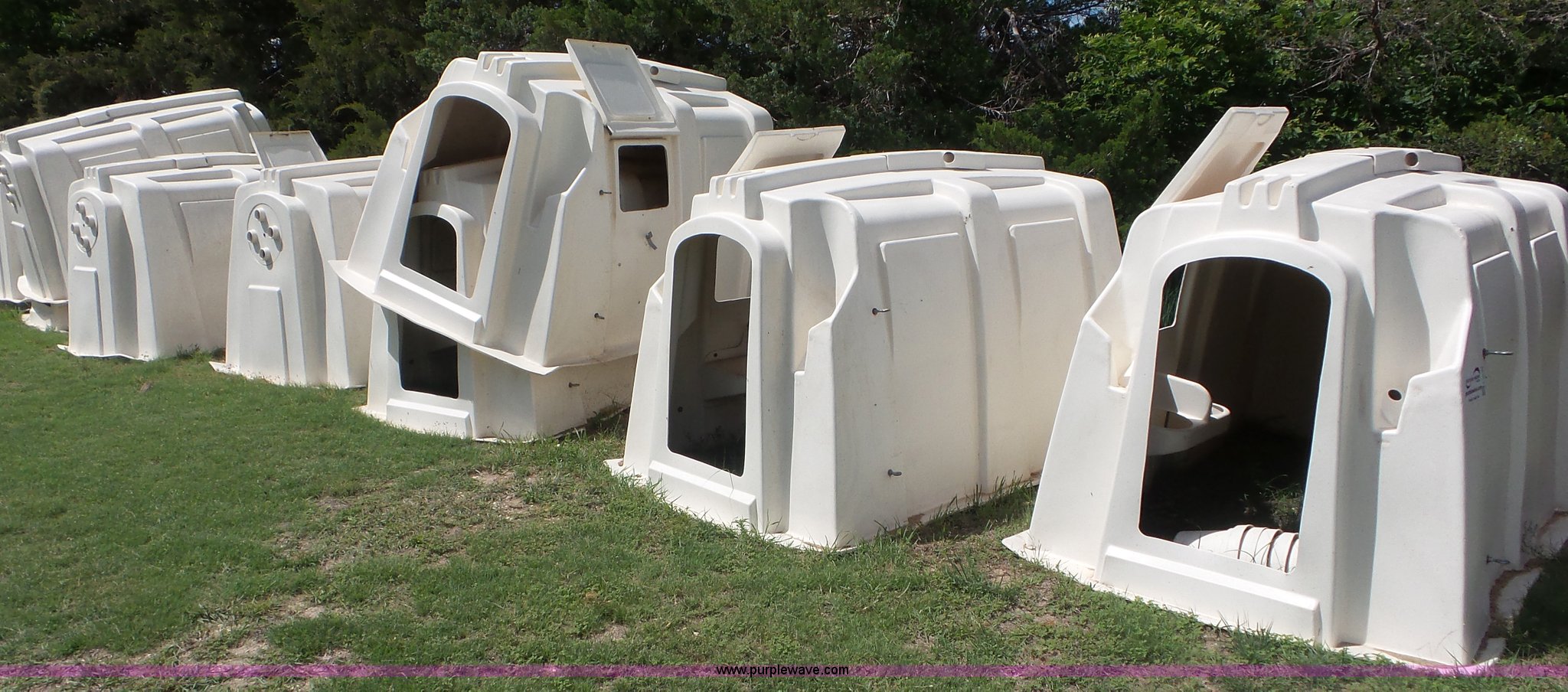 (9) calf huts in Hays, KS | Item L2042 sold | Purple Wave