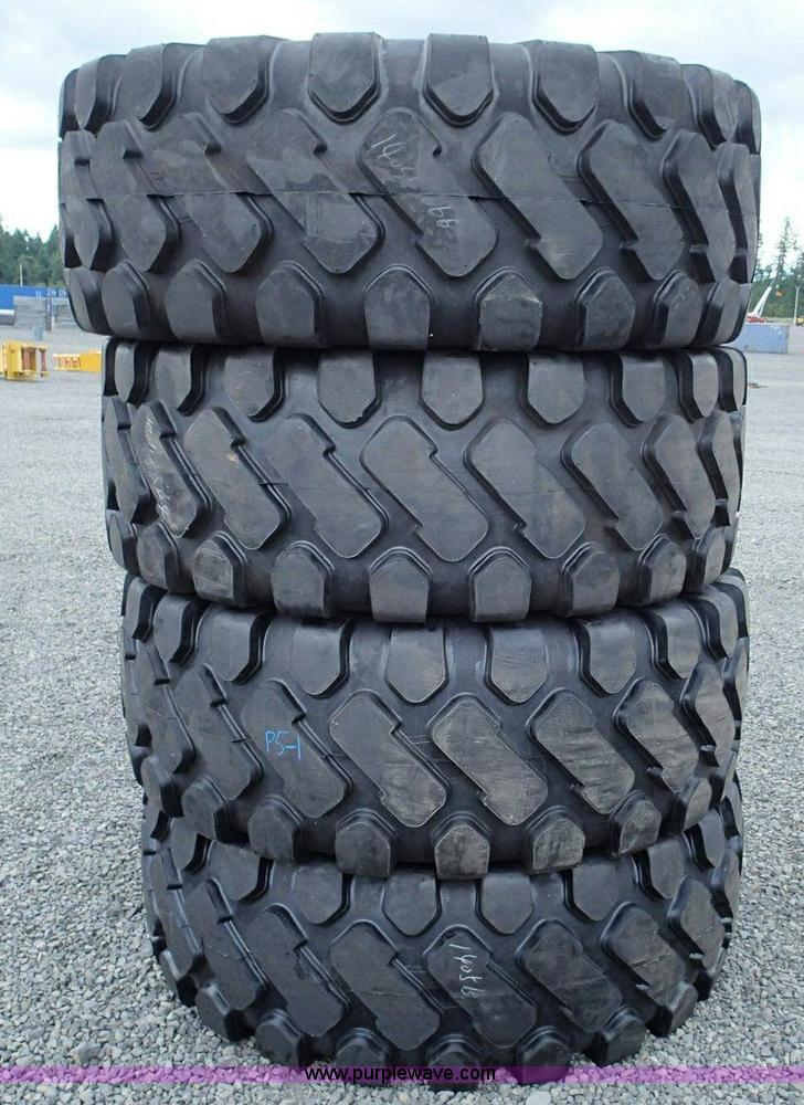 (4) 23.5-25 tubeless tires in Tonganoxie, KS | Item F1519 sold | Purple ...