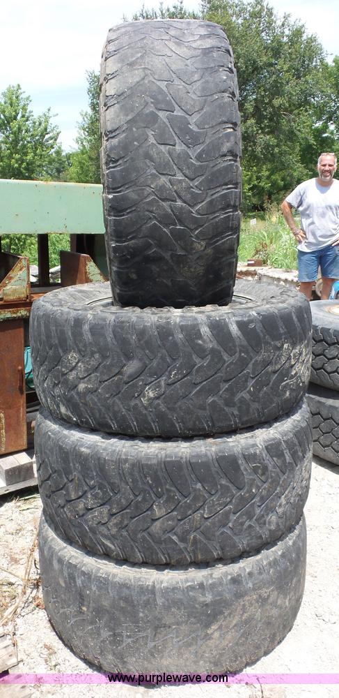 (4) 40x15.50R22 tires in Sibley, MO | Item AV9949 sold | Purple Wave