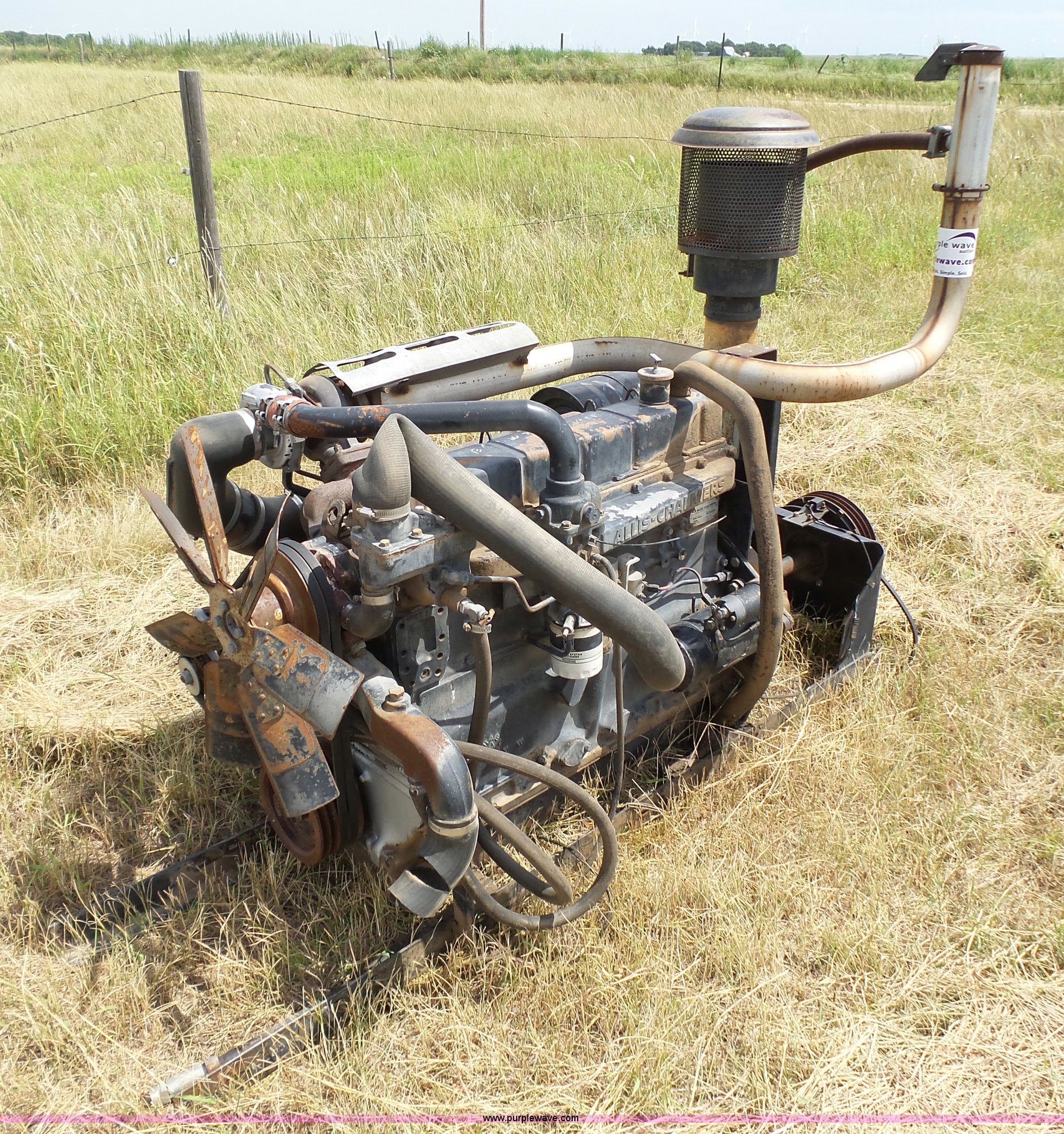 Allis Chalmers 670T six cylinder diesel engine in Spearville, KS | Item ...