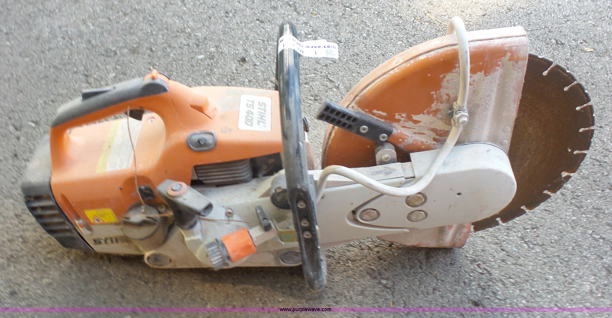 Stihl TS400 concrete saw in Lawrence, KS | Item BV9674 sold | Purple Wave