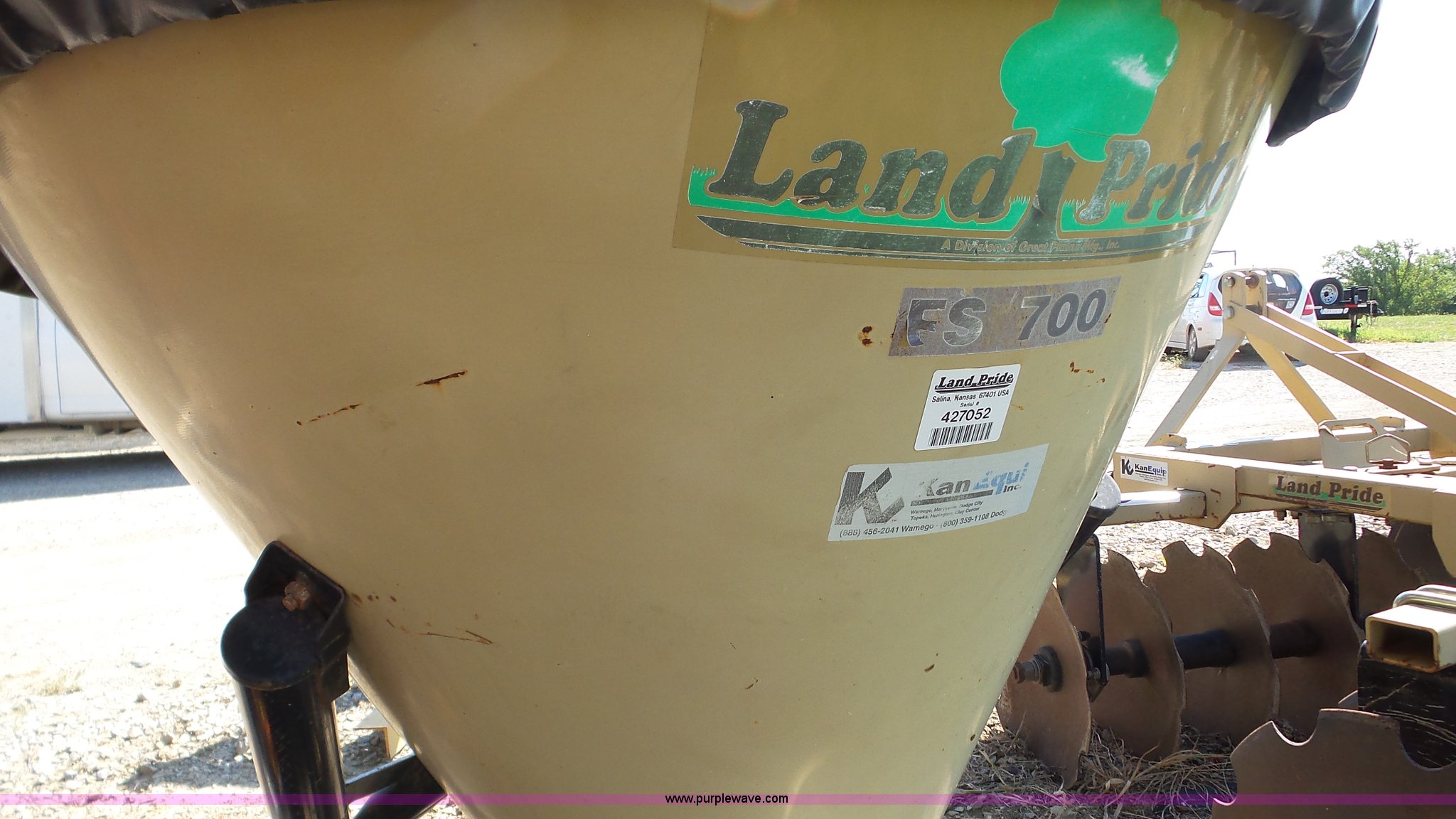 Land Pride FS700 spreader in Mayetta, KS | Item DA8781 sold | Purple Wave