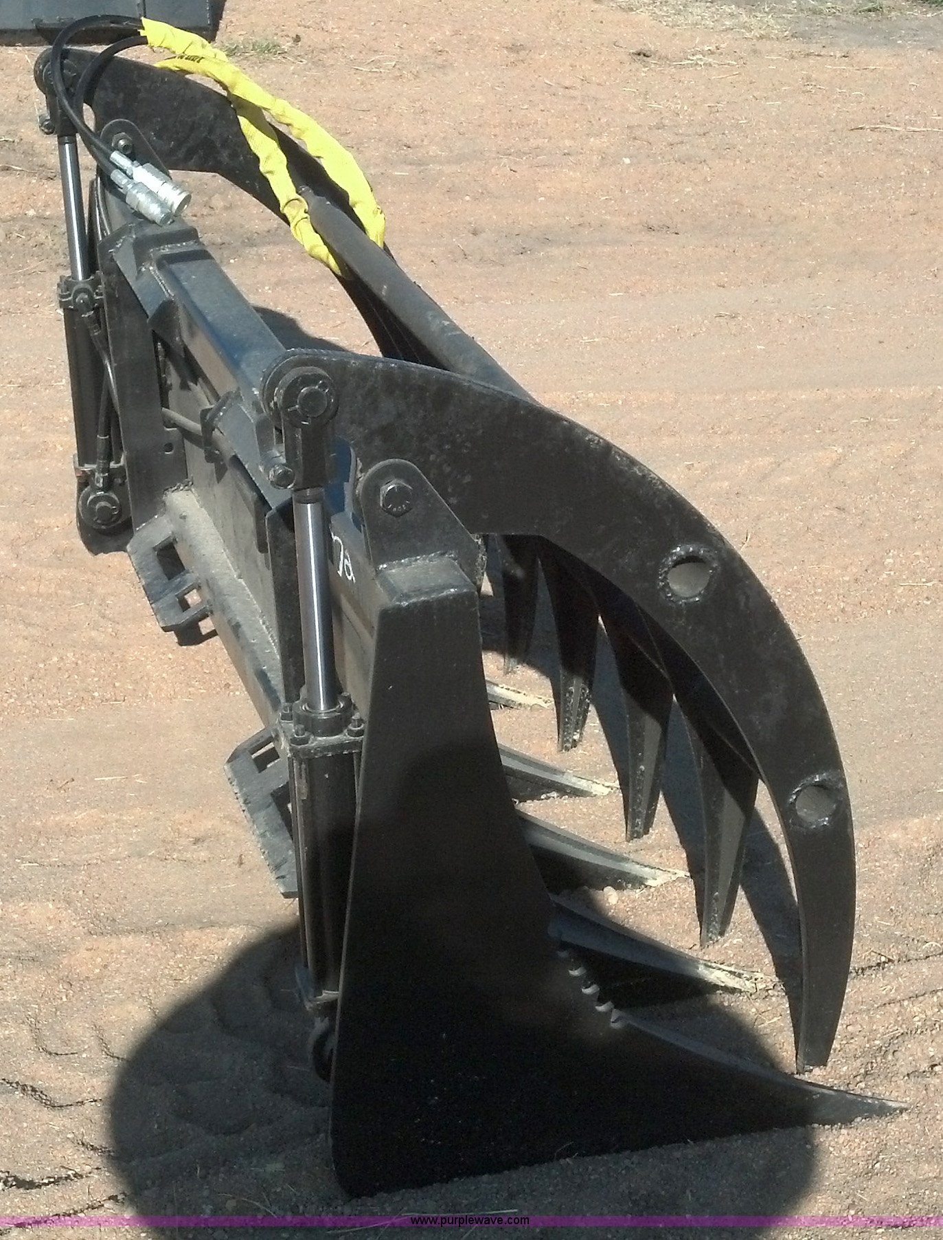 72" E-series root rake grapple in Newton, KS | Item F1770 sold | Purple Wave