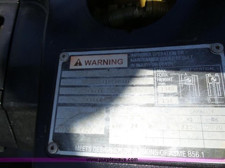 2004 Caterpillar P5000 forklift in Irving, TX | Item L1587 sold ...