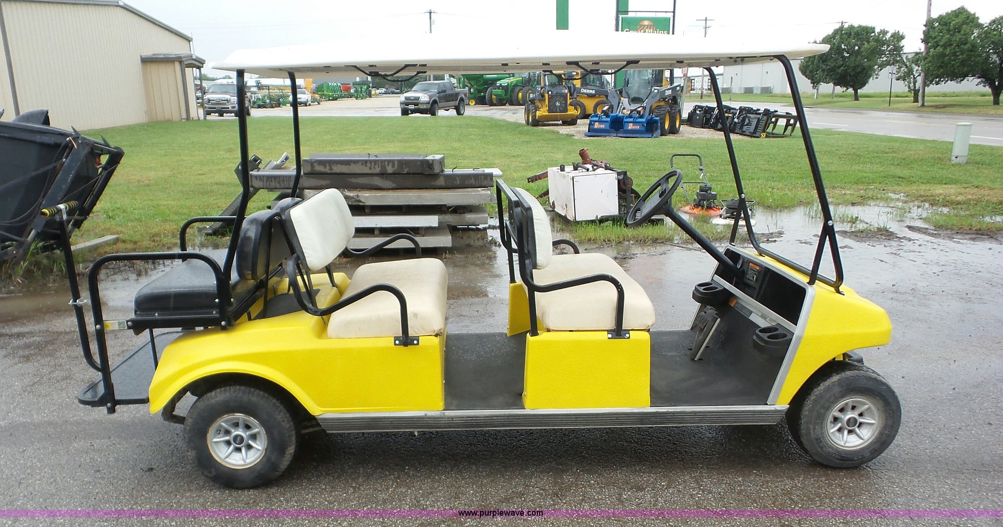 1999 Club Car shuttle golf cart in Iola, KS | Item AG9433 sold | Purple ...