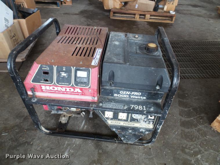 Honda Gen-Pro generator in Topeka, KS | Item CD9241 sold | Purple Wave