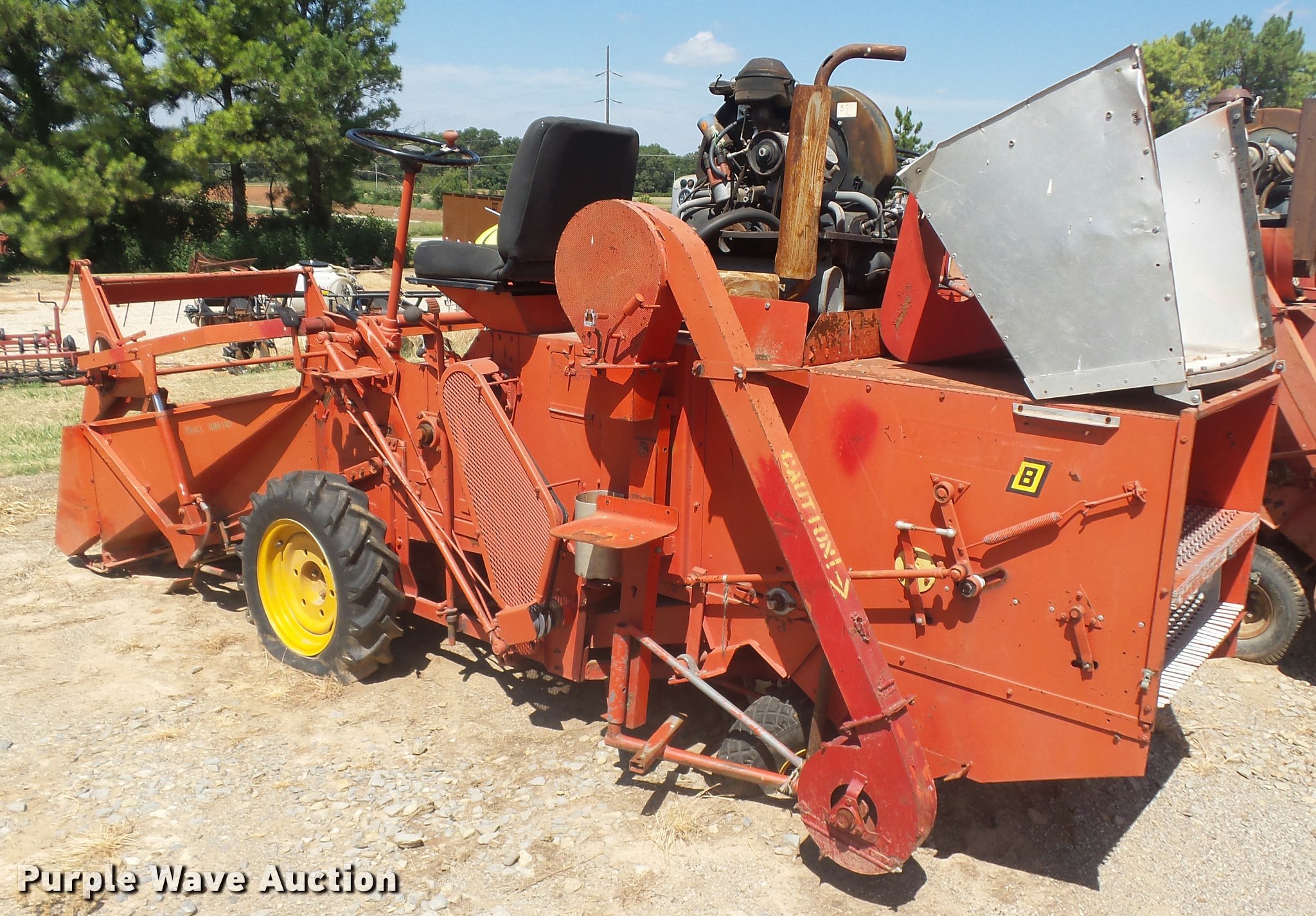 1975 Hege 125 688 combine in Stillwater, OK | Item CD9406 sold | Purple ...