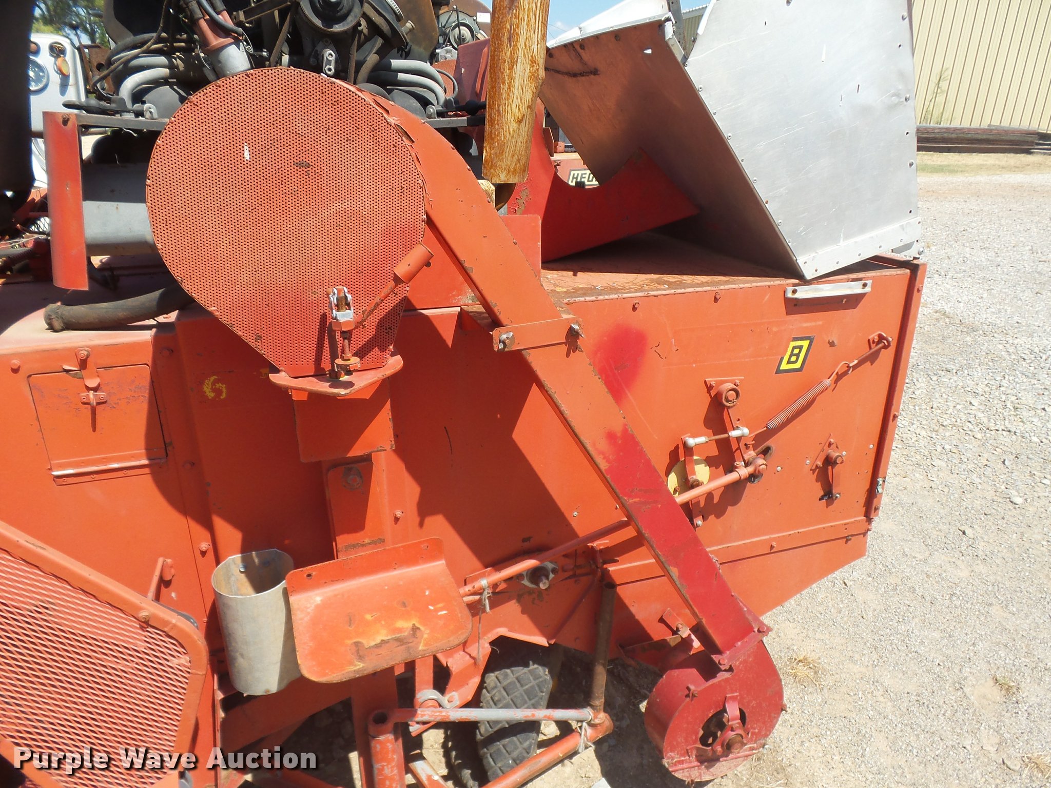 1975 Hege 125 688 combine in Stillwater, OK | Item CD9406 sold | Purple ...
