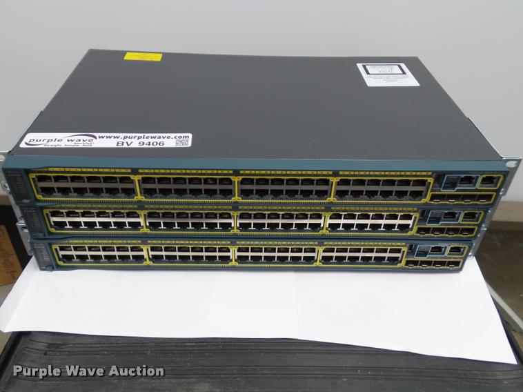 (3) Cisco WS-C2960S-48TS-L switches in Spring Hill, KS | Item BV9406 ...