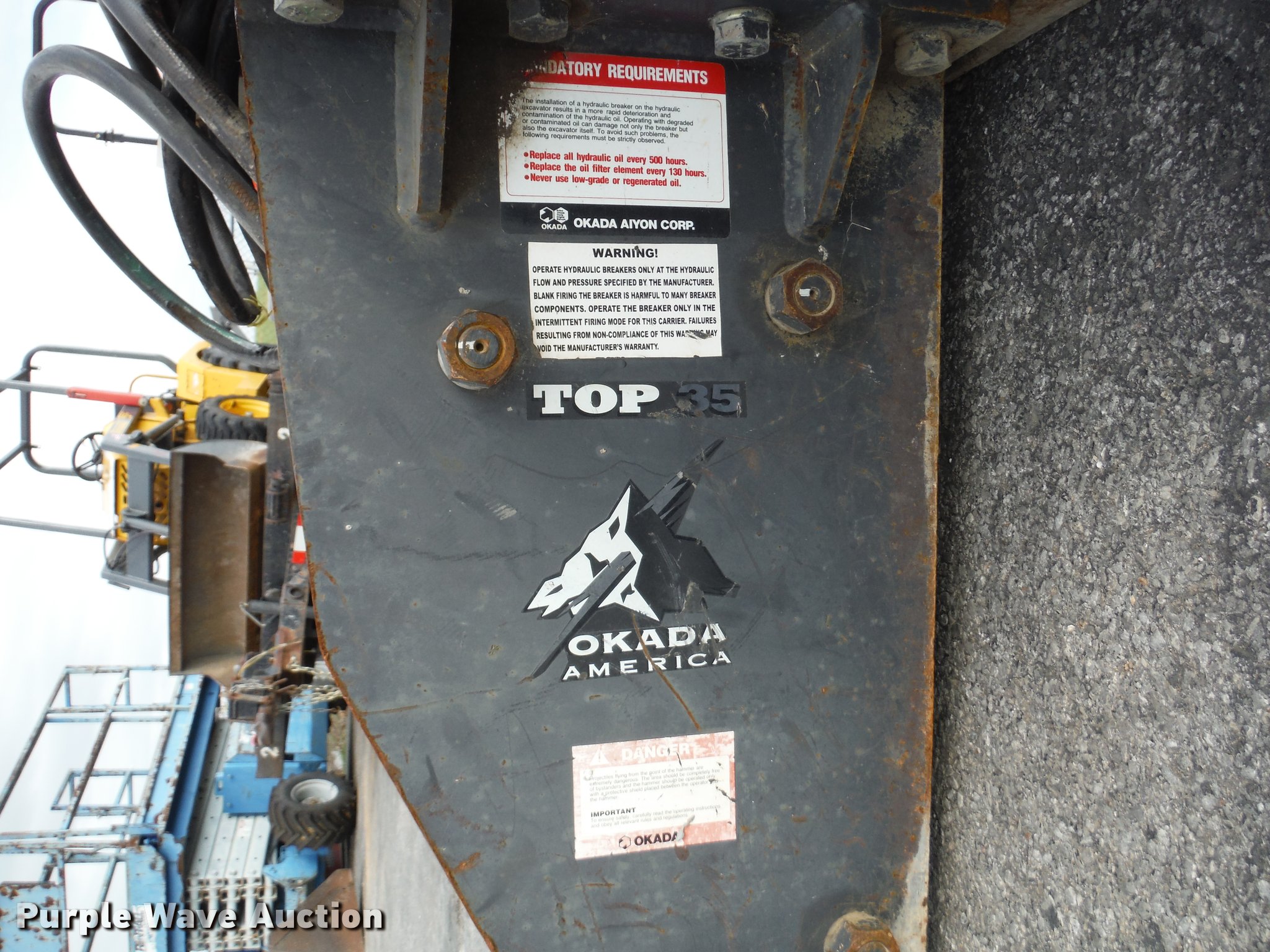 2010 Okada Top 35 skid steer breaker in Marion, IL | Item K7716 sold ...