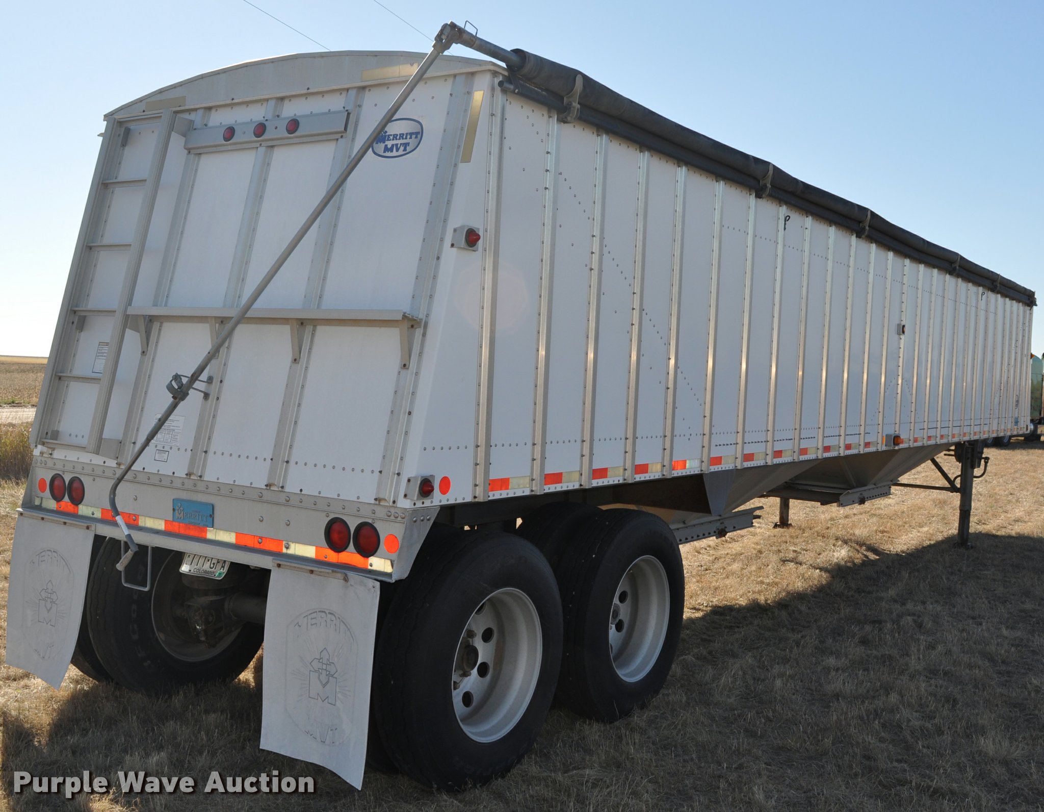 2004 Merritt 42X96X68X2CX2IXVGS double hopper grain trailer in ...