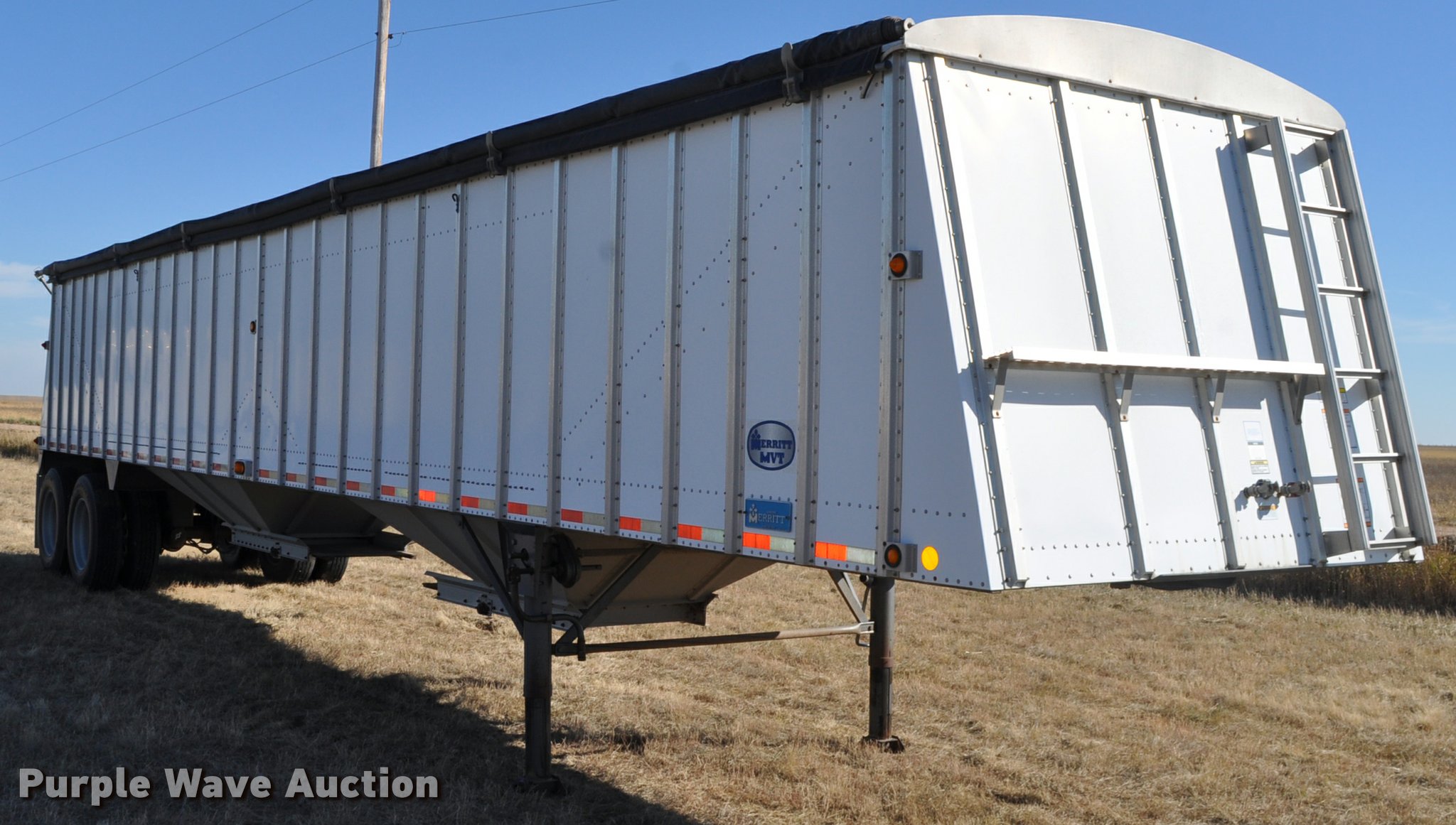 2004 Merritt 42X96X68X2CX2IXVGS double hopper grain trailer in ...