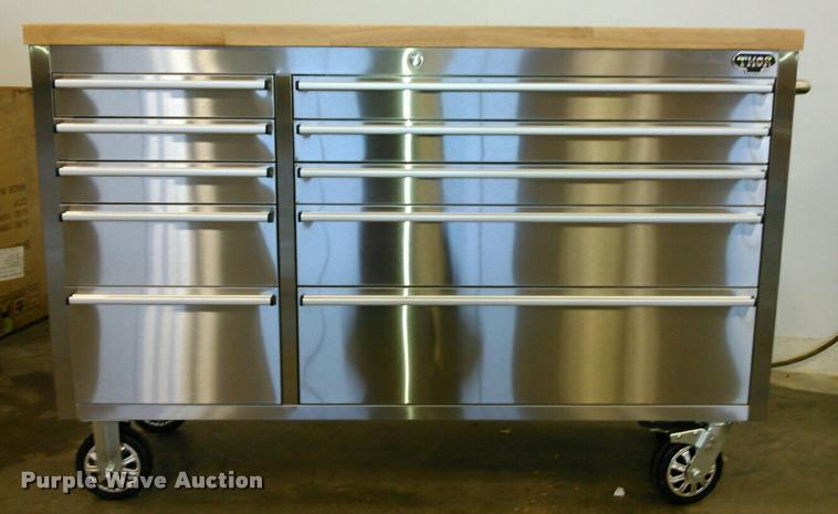 (2) 55" stainless steel tool bench in Tonganoxie, KS | Item F1667 sold ...