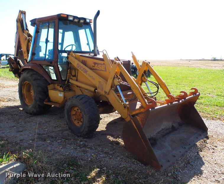 1994 Case 580 Super K backhoe in Leeton, MO | Item DB5280 sold | Purple ...
