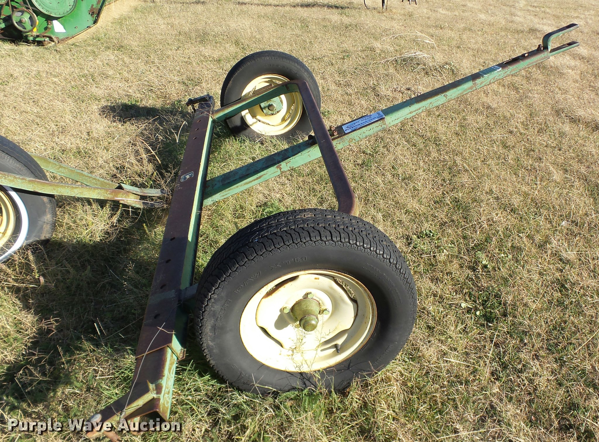 John Deere hay rake dolly in Guthrie, OK | Item DB4611 sold | Purple Wave