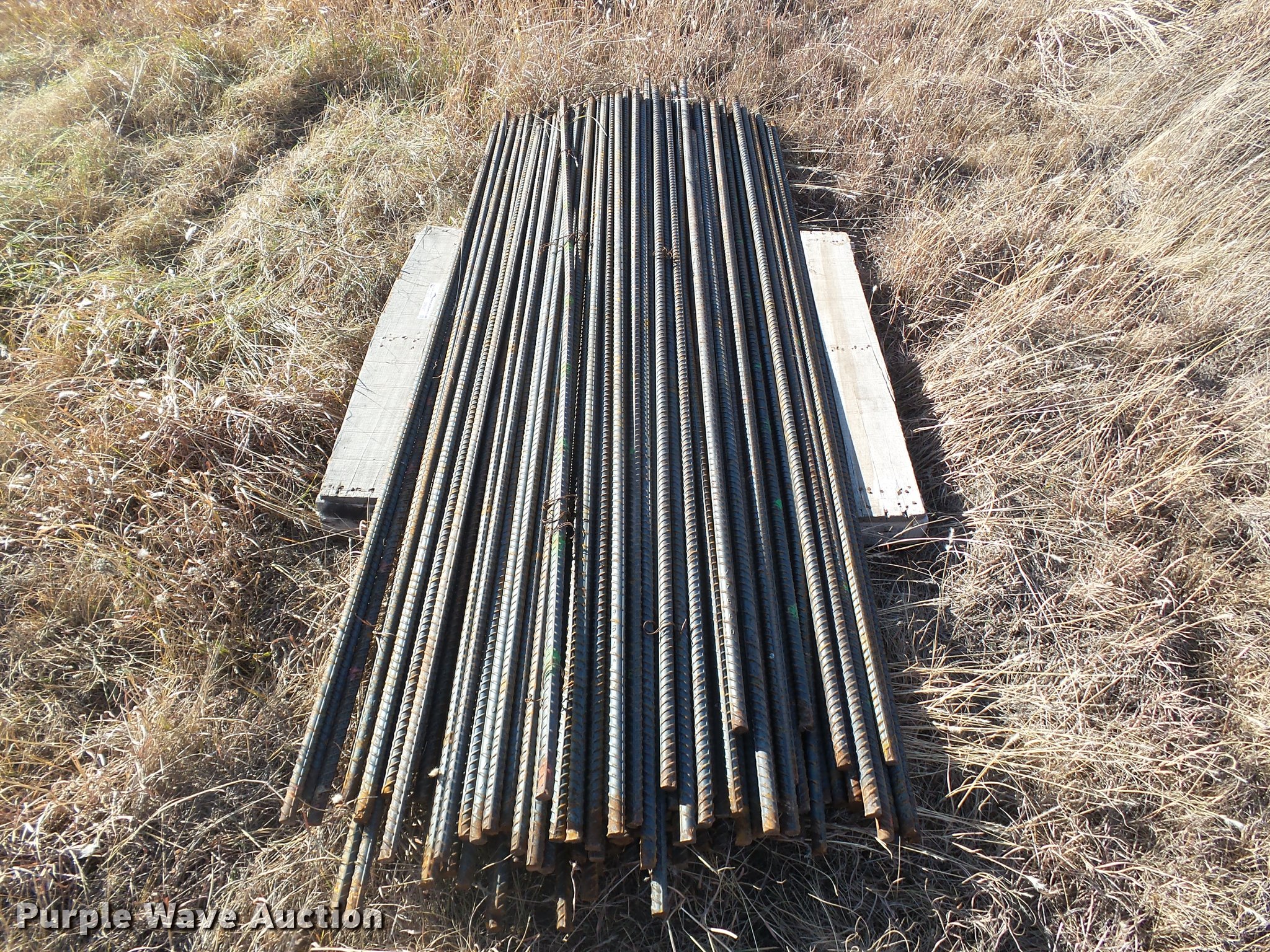 (150) sticks of rebar in Spearville, KS | Item DI9527 sold | Purple Wave