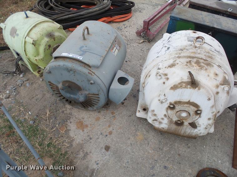 (3) electric motors in Pine Bluff, AR | Item BM9604 sold | Purple Wave