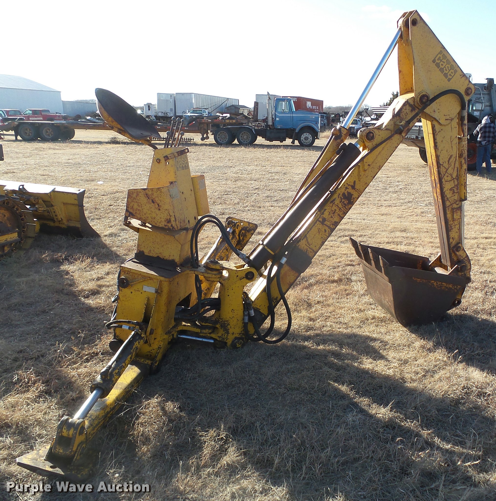 Case backhoe attachment in Spearville, KS | Item DB1763 sold | Purple Wave