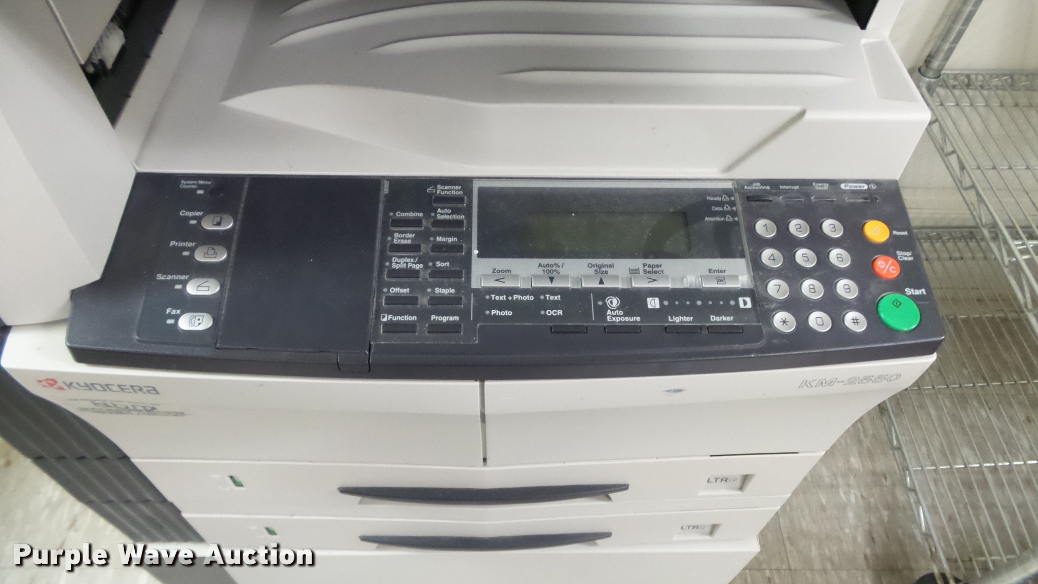 2004 Kyocera KM2550 copier in Emporia, KS | Item BU9113 sold | Purple Wave