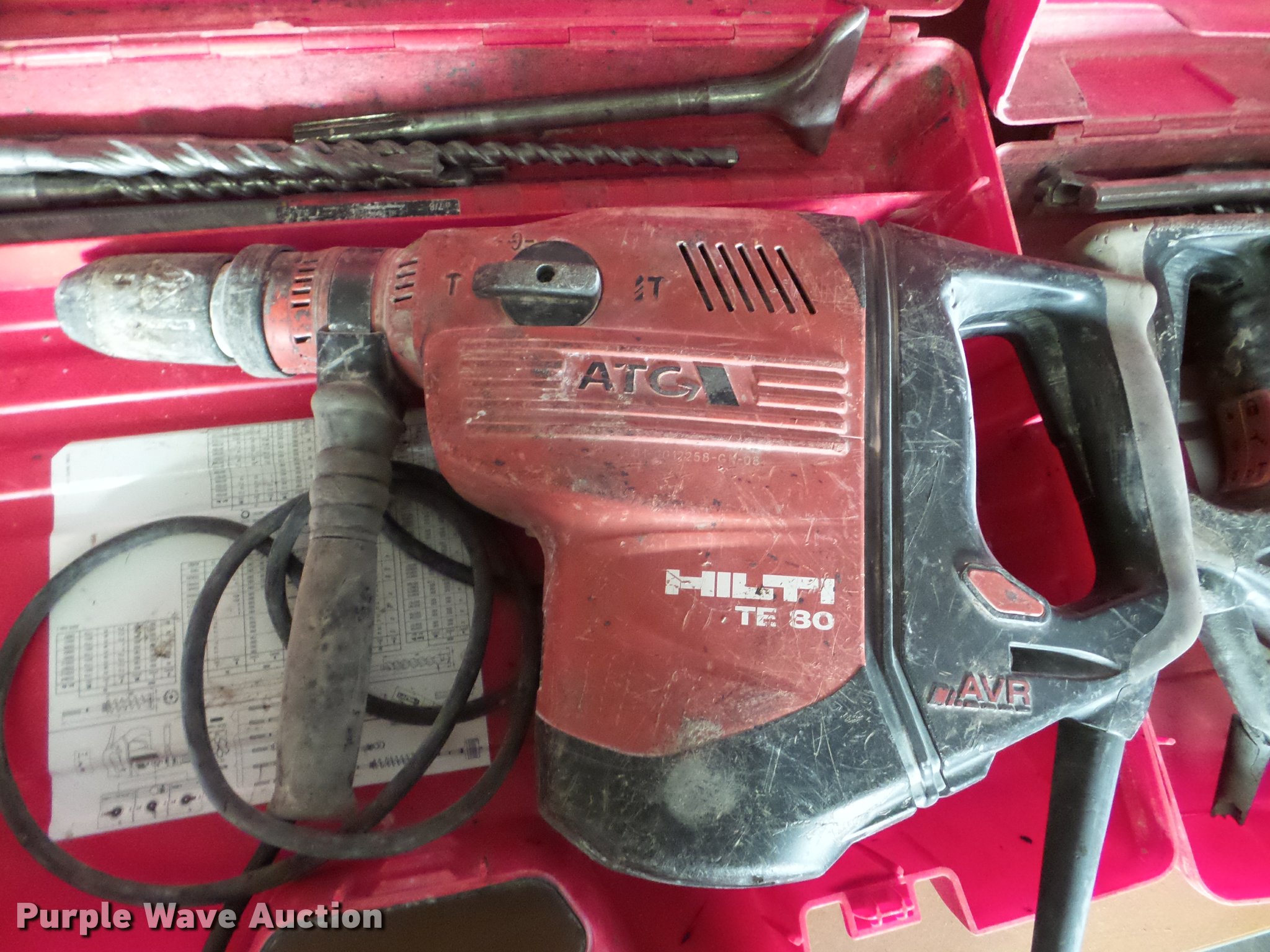 Hilti TE80 combihammer in Wichita, KS | Item DF9524 sold | Purple Wave
