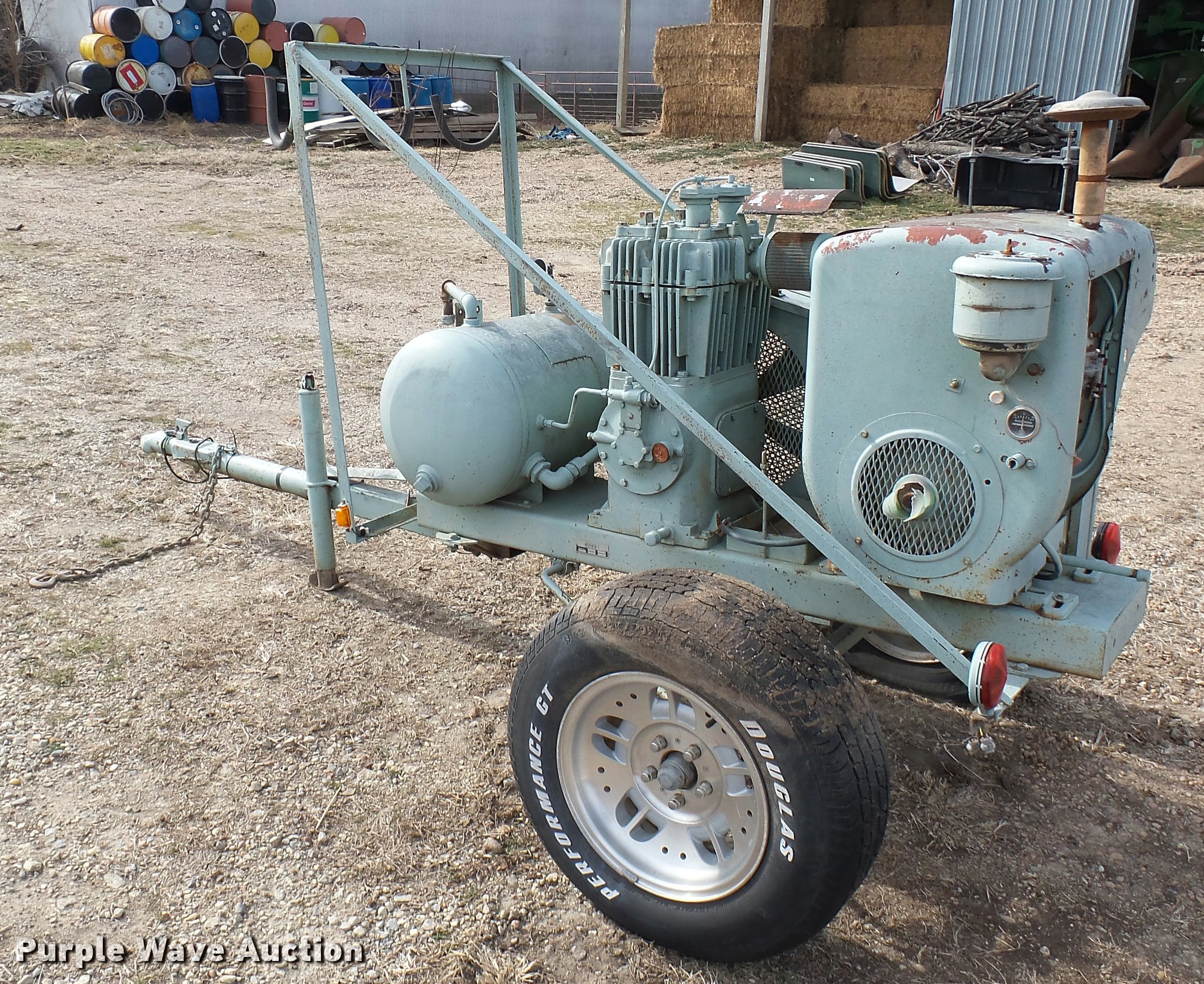 Binks air compressor in Colwich, KS | Item AT9591 sold | Purple Wave