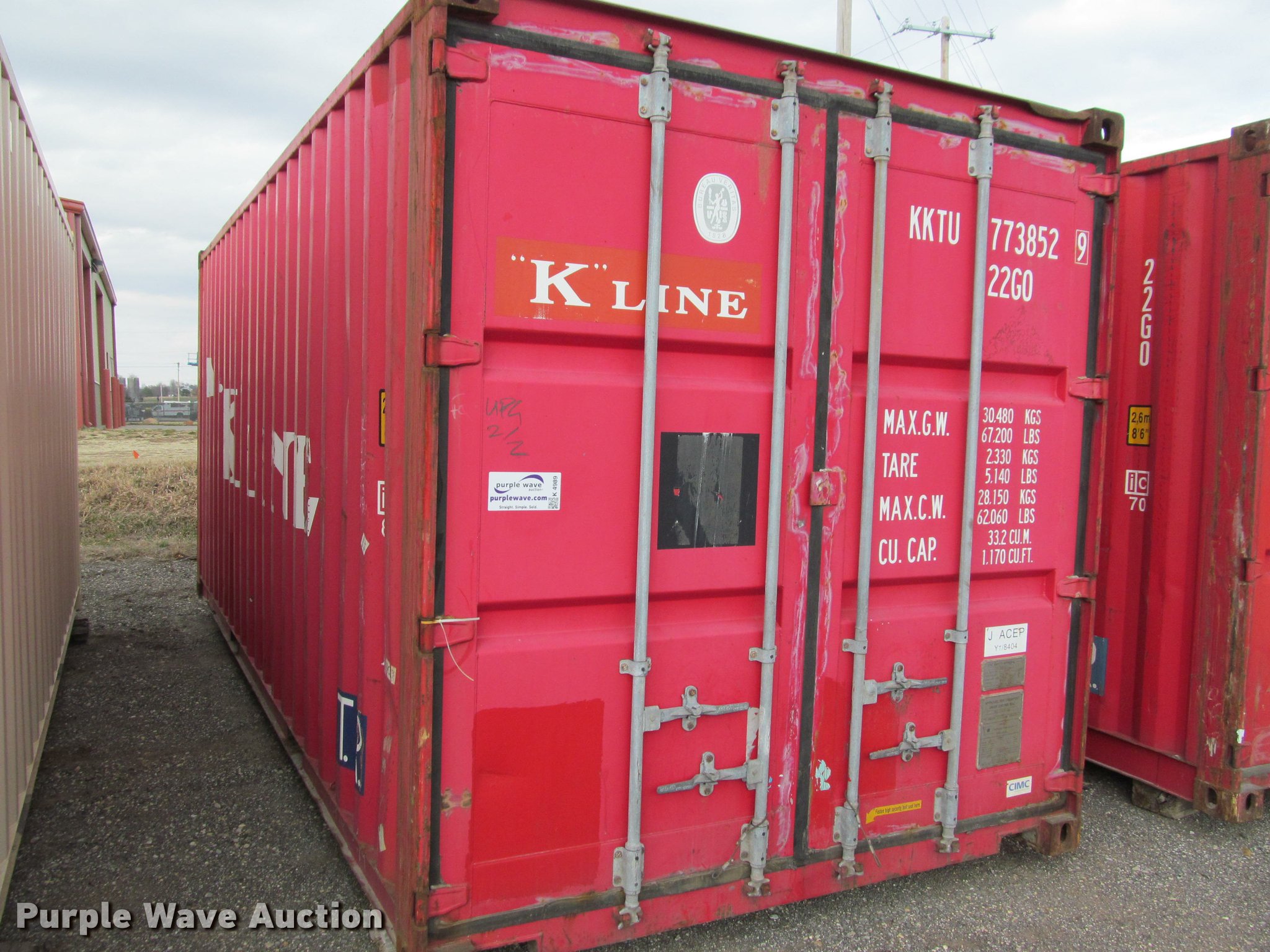 2007 K-Line container in Manhattan, KS | Item K4989 sold | Purple Wave