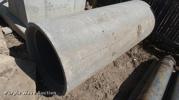 (12) concrete culvert pipes in Halstead, KS | Item DQ9898 sold | Purple ...