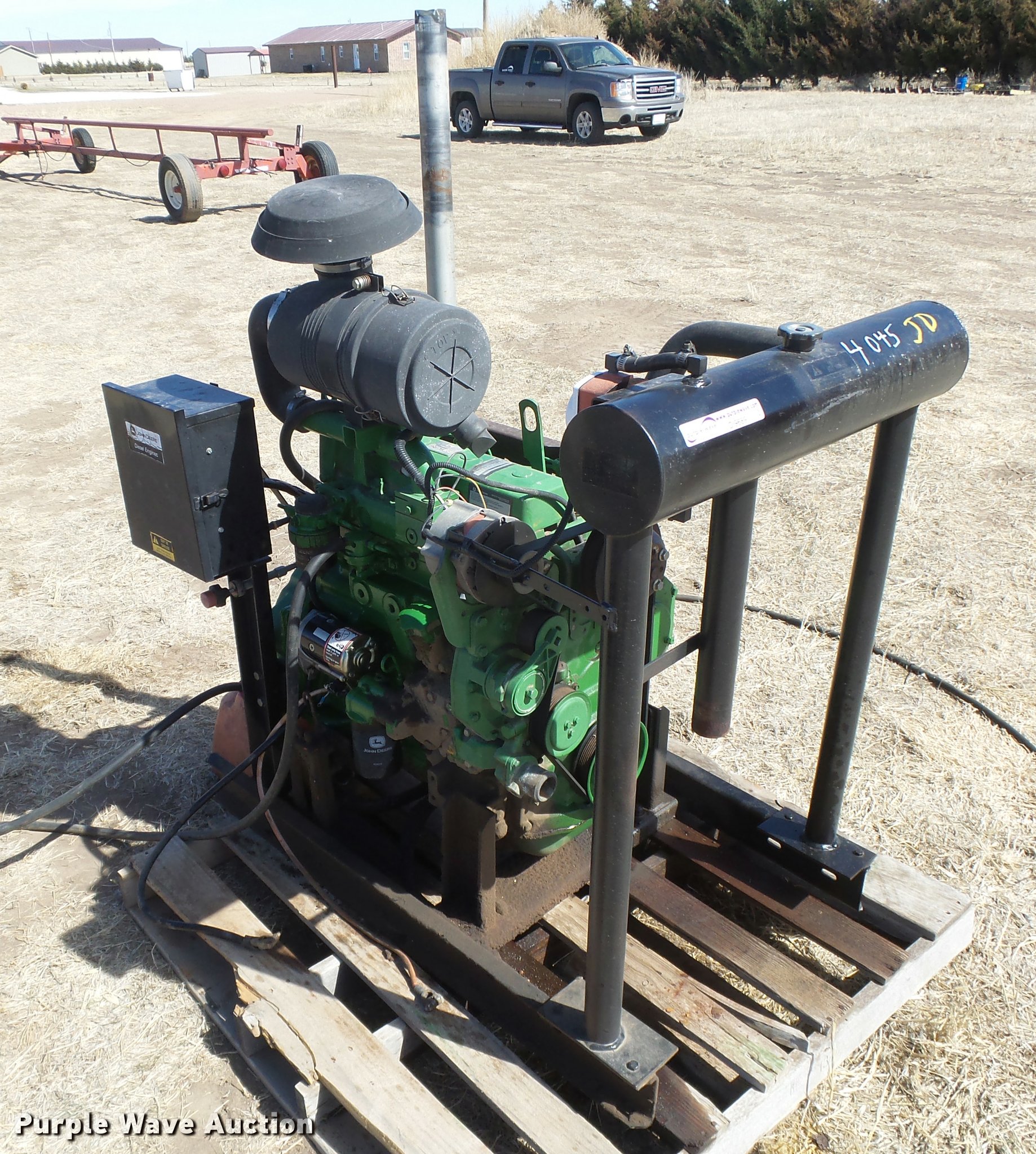 John Deere 4045 4.5L four cylinder diesel irrigation engine in Sublette ...