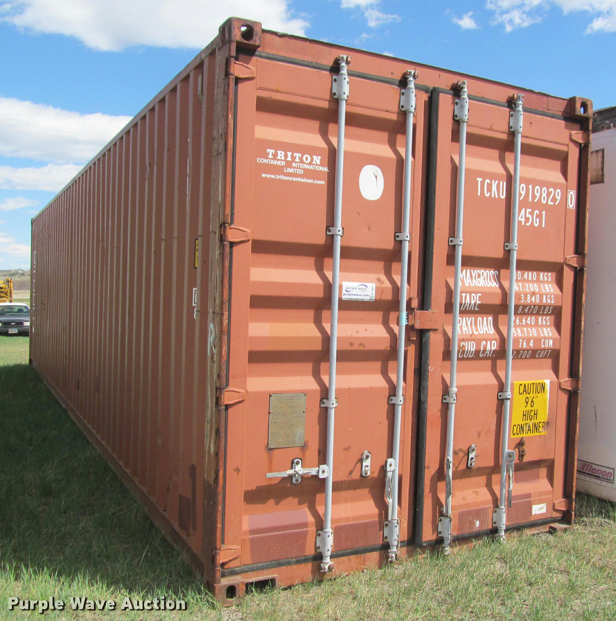 2003 Triton HC40/03B shipping container in Fort Pierre, SD | Item K3900 ...