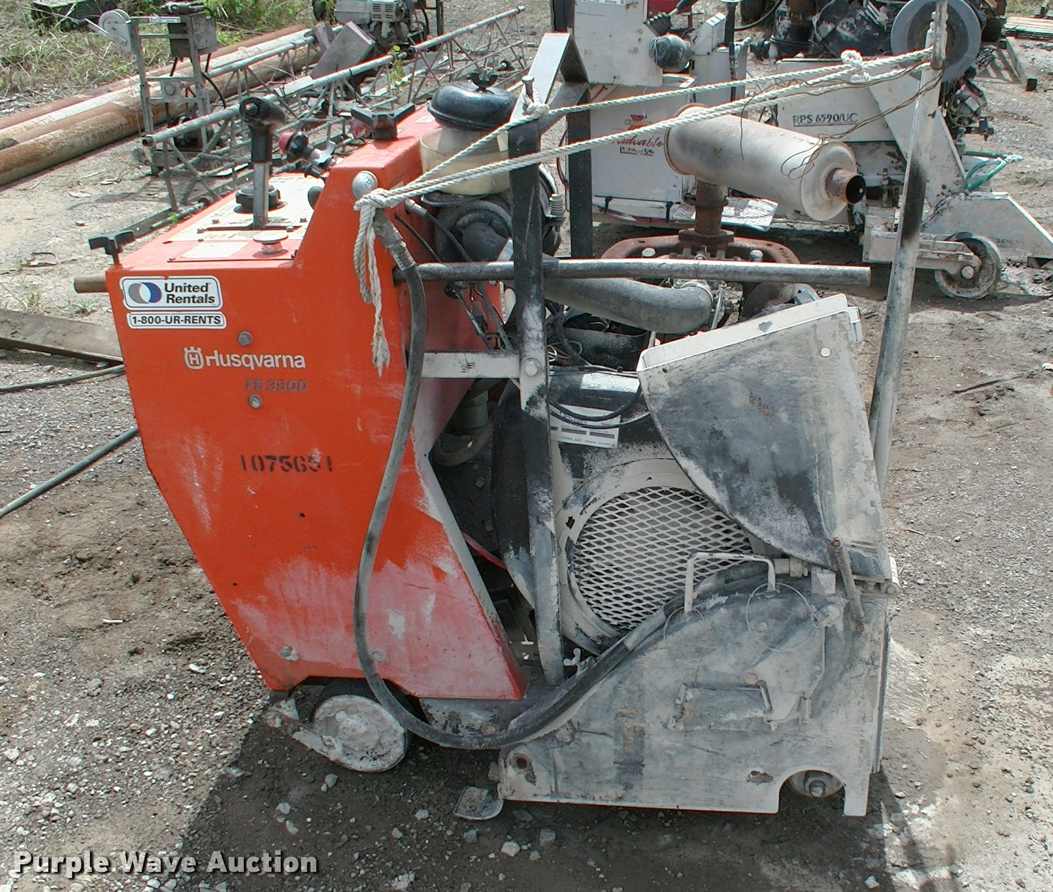 Husqvarna FS3500 concrete saw in Tulsa, OK | Item DP9297 sold | Purple Wave