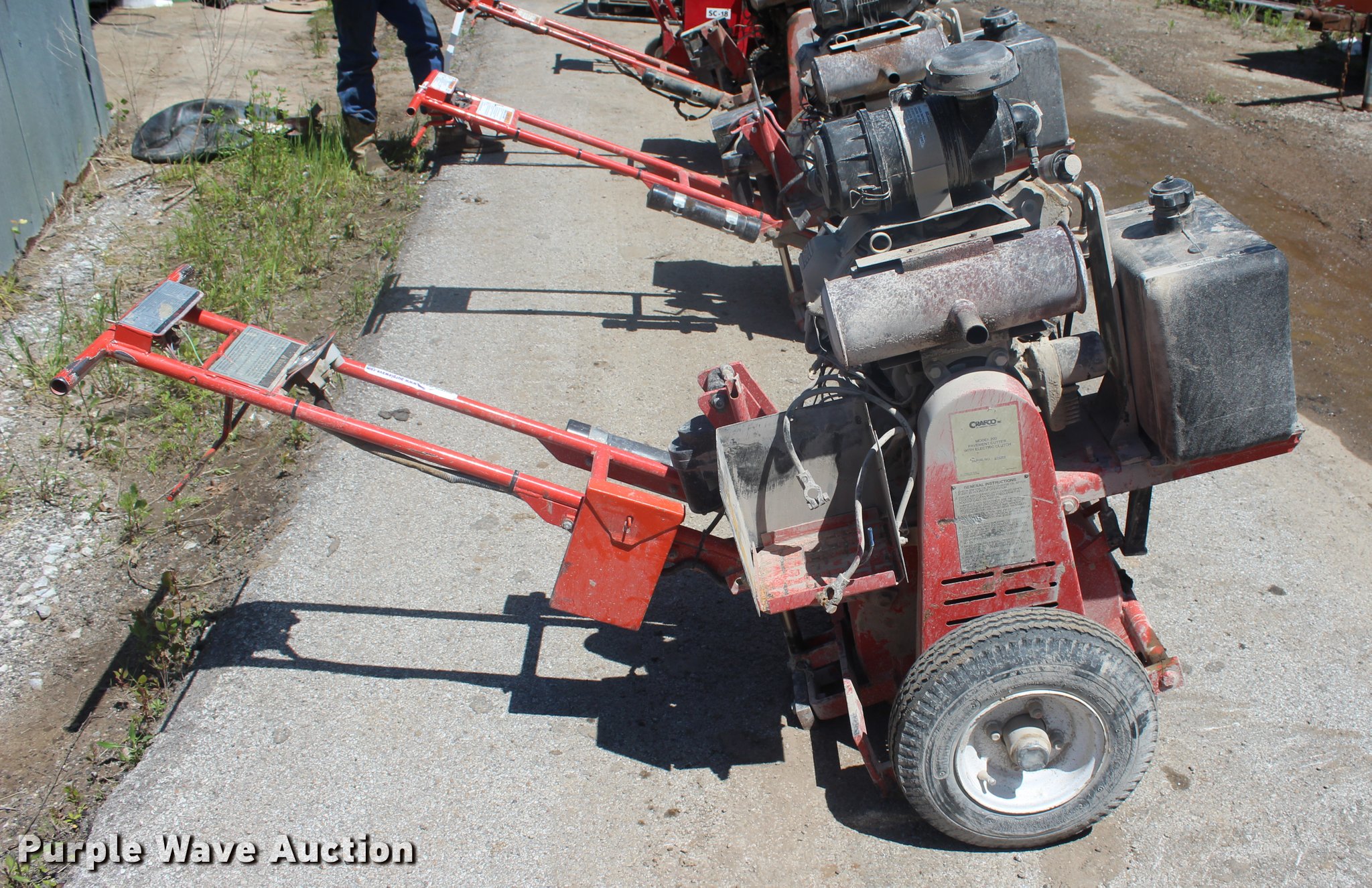 Crafco 200 pavement cutter in Tulsa, OK | Item DP9435 sold | Purple Wave