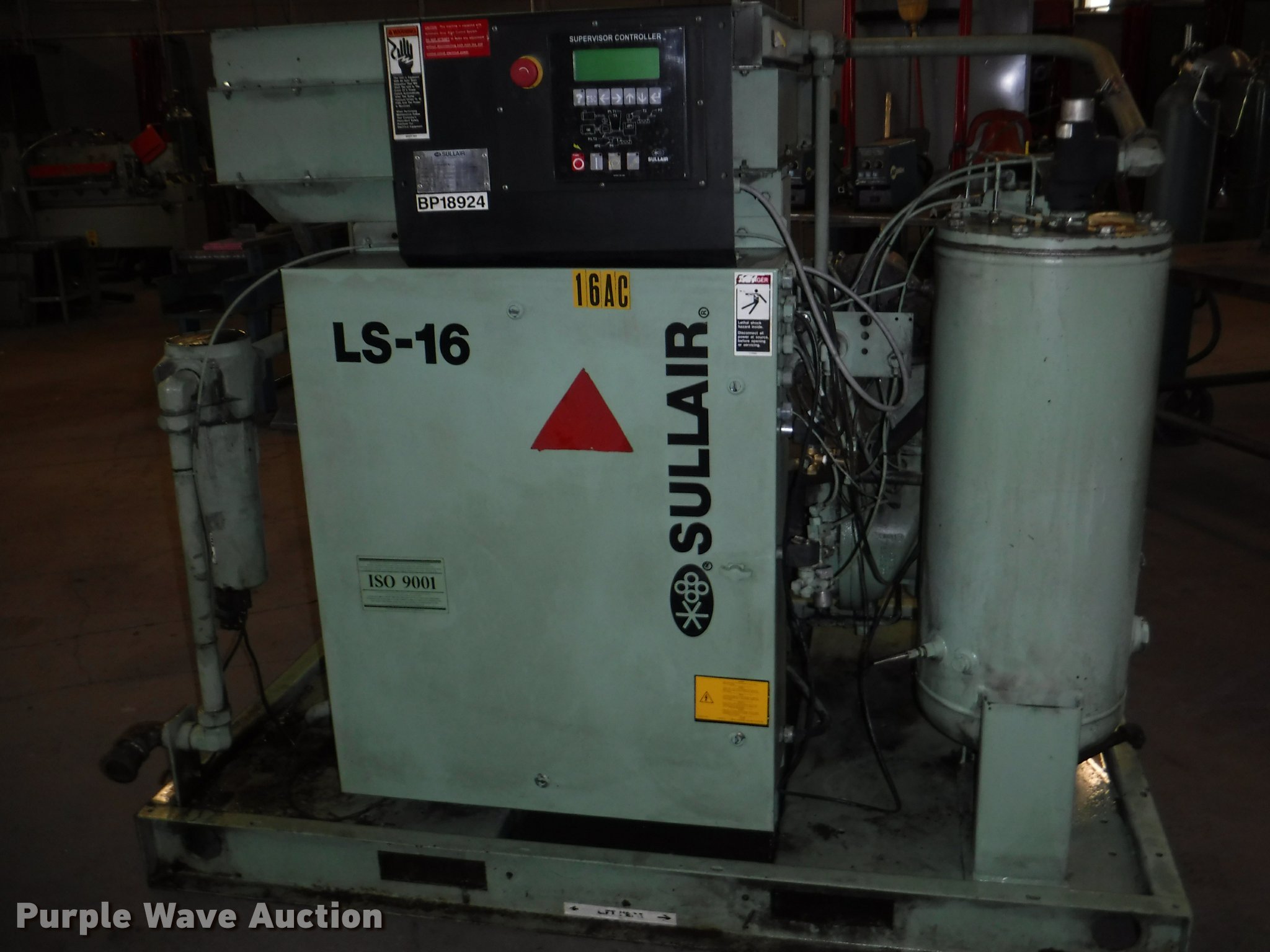 Sullair LS16 rotary screw air compressor in Manhattan, KS | Item CA9564 ...