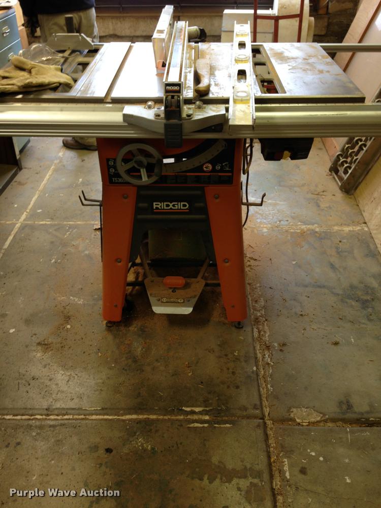 Ridgid cast iron table saw in Manhattan, KS | Item CA9688 sold | Purple ...