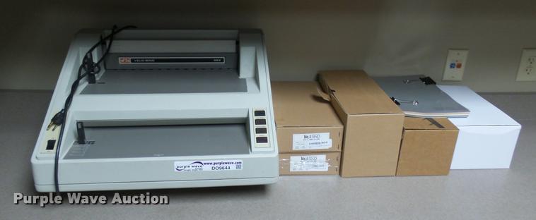 Velo-Bind 323 electric binder in Lyons, KS | Item DO9644 sold | Purple Wave