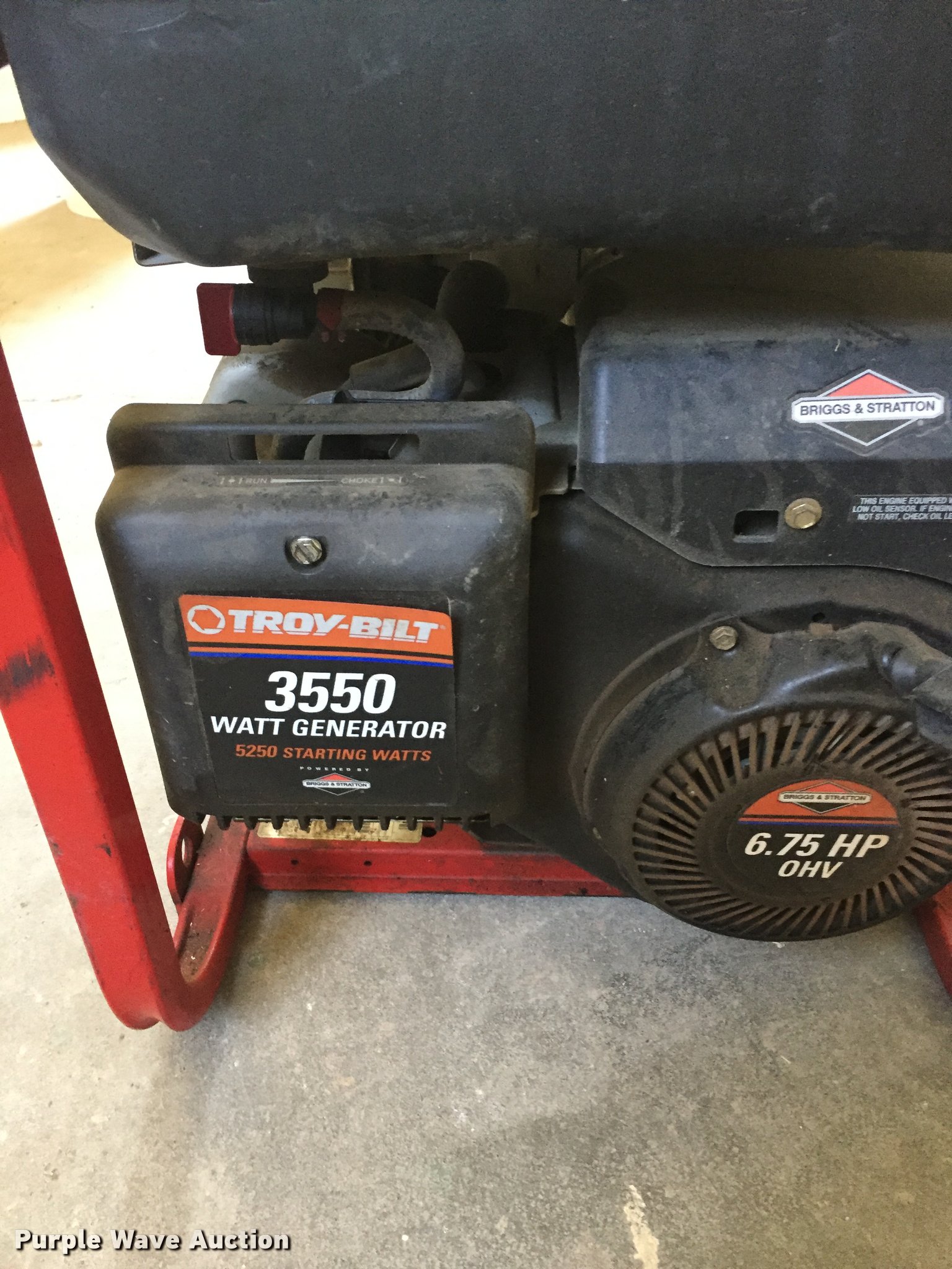 Troy-Bilt generator in Bel Aire, KS | Item DR9748 sold | Purple Wave