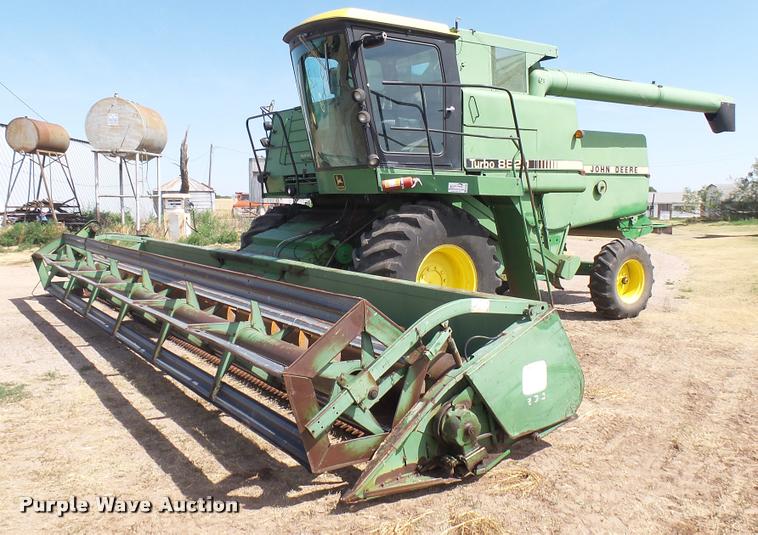 John Deere 8820 Turbo combine in Lyons, KS | Item DA7989 sold | Purple Wave