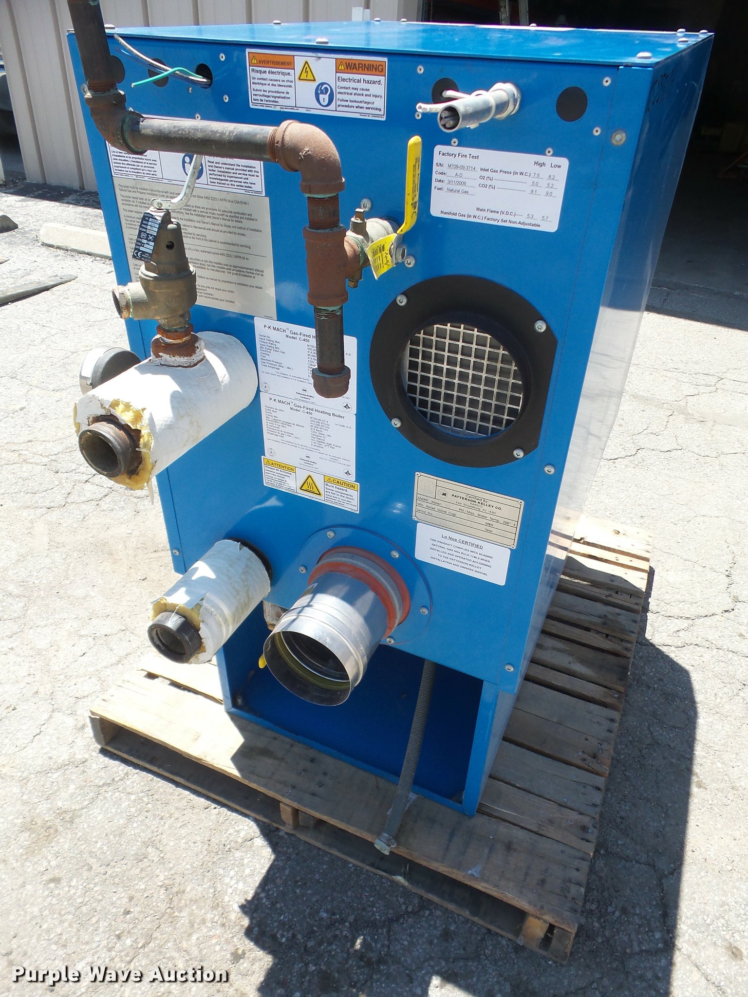 2009 Patterson Kelley C450LNX Mach Series boiler in Olathe, KS | Item ...