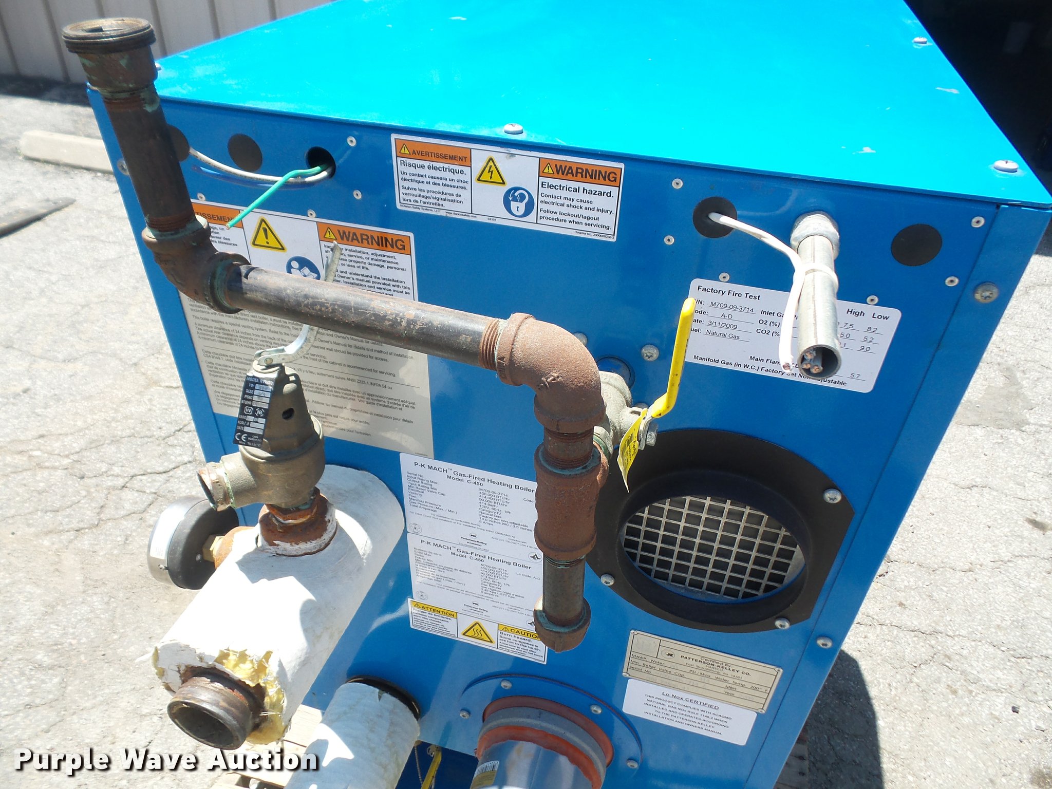2009 Patterson Kelley C450LNX Mach Series boiler in Olathe, KS | Item ...